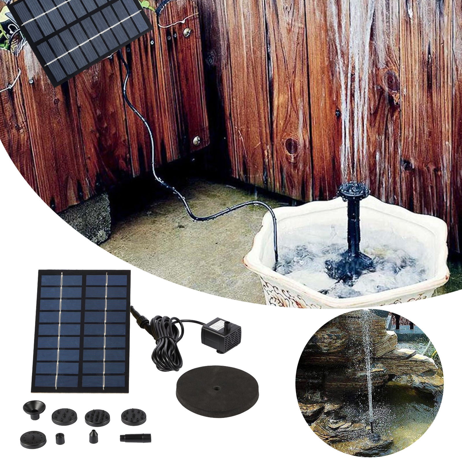 Solar With Built In Battery Backup Standing Solar Powered Bird Bath ...