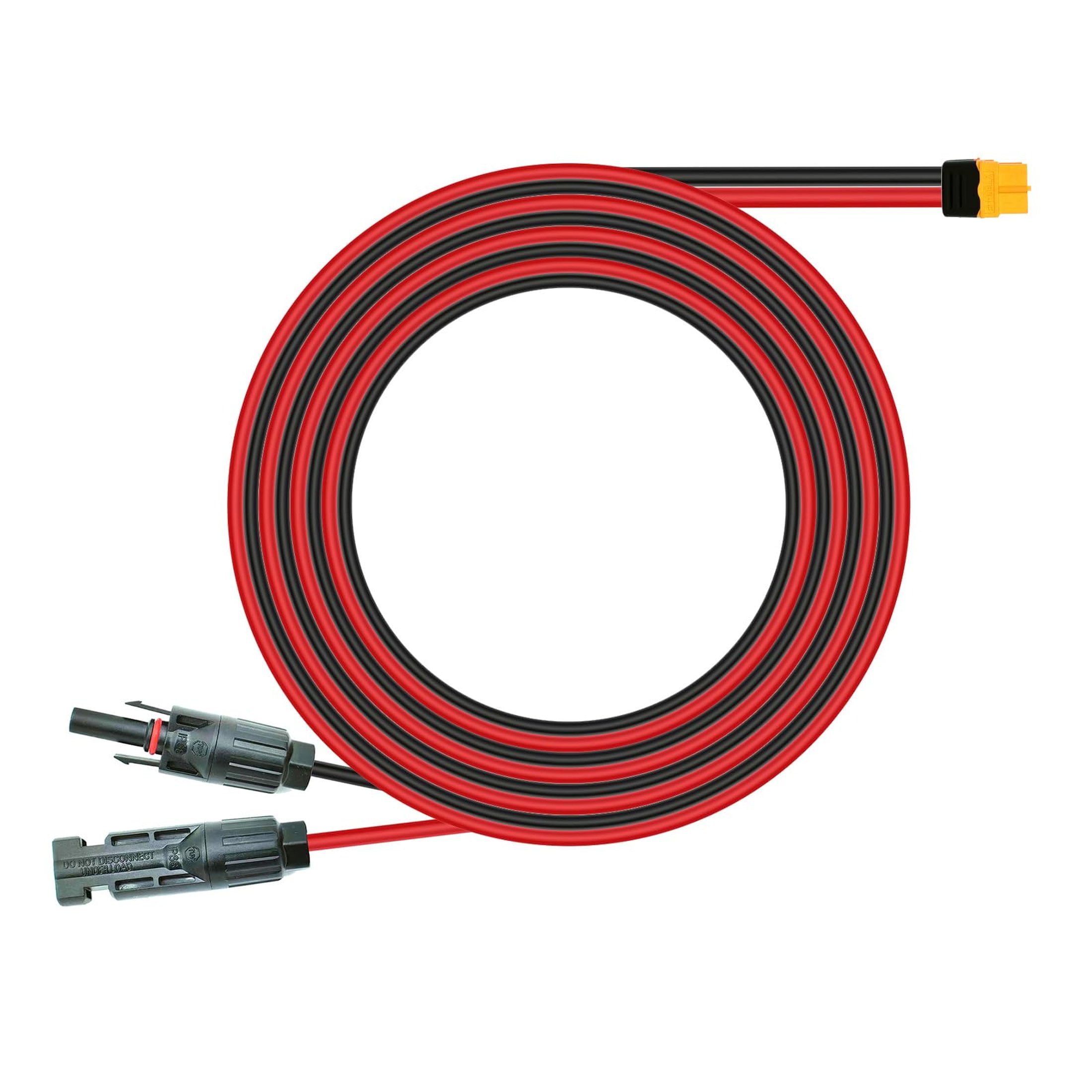 Solar XT60 Charge Cable 50FT for LifePo4 Batteries and Power Stations ...