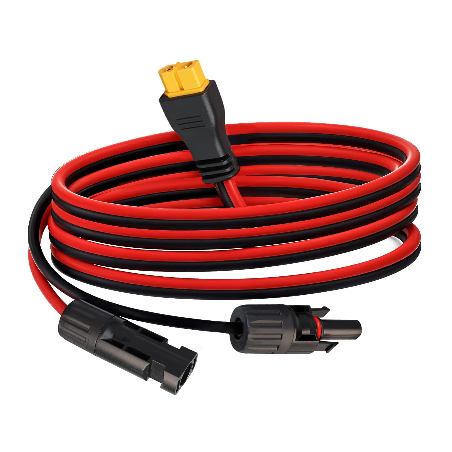 Solar to XT60 Charge Extension Cable 12AWG - 10Ft, Solar Connector to XT60 Adapter Cable, PVC ...
