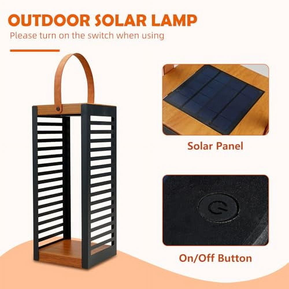 Solar Yard 2-Pack Outdoor Floor Lamp Solar Powered Light, Patio ...