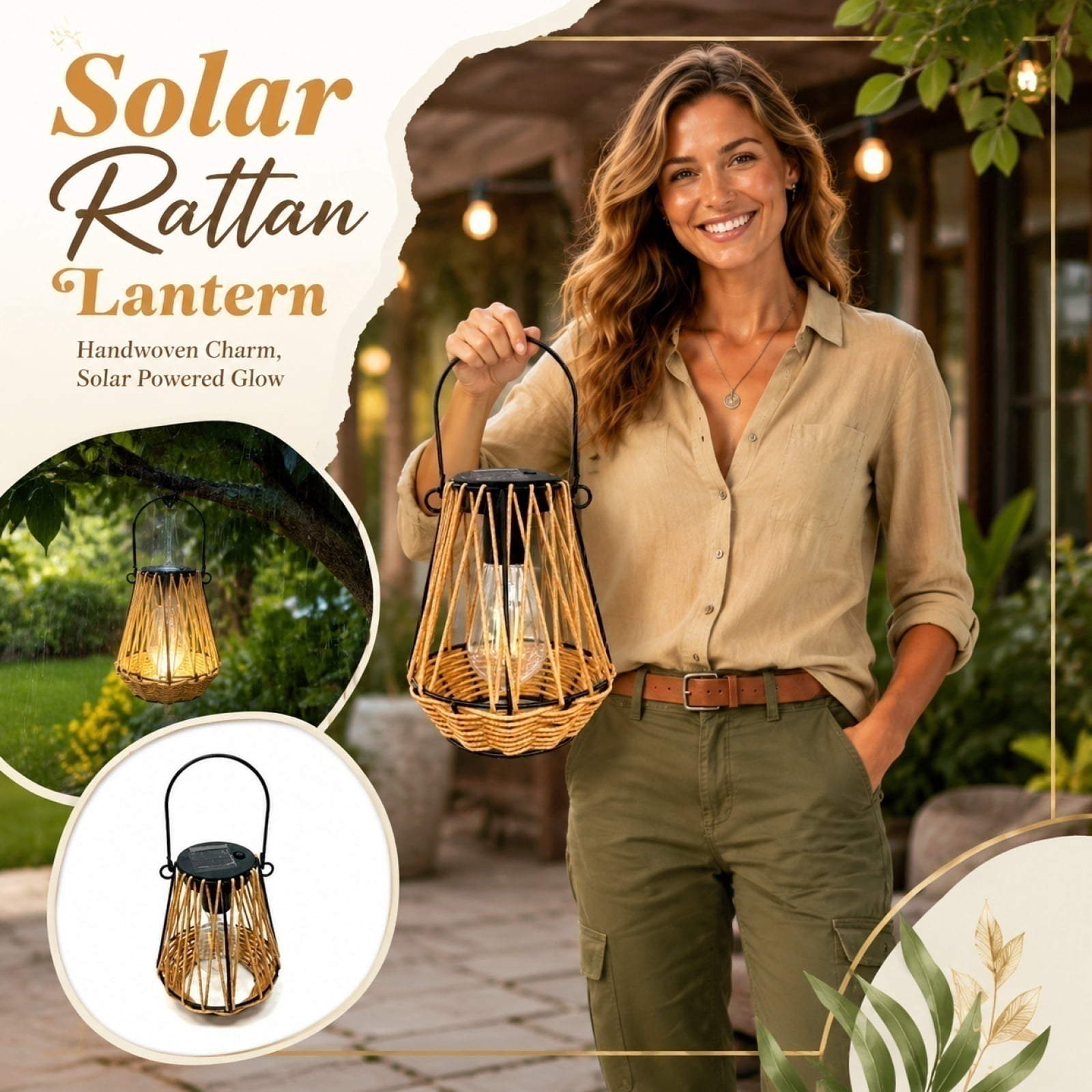 Solar Yard Decor, Solar Powered Lantern, Hanging Outdoor Decor, Garden ...