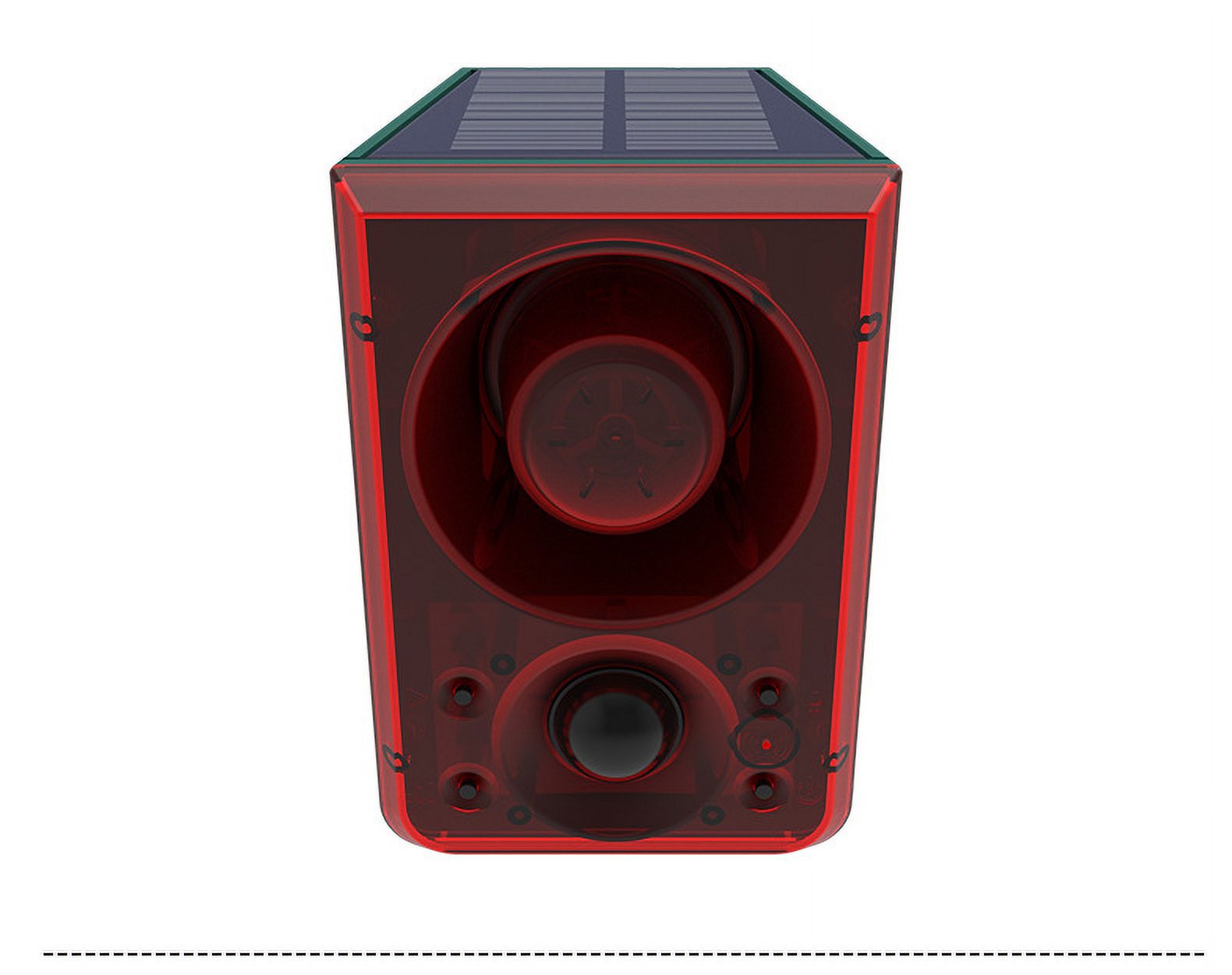 Solar alarm animal driving device infrared induction sound and light ...