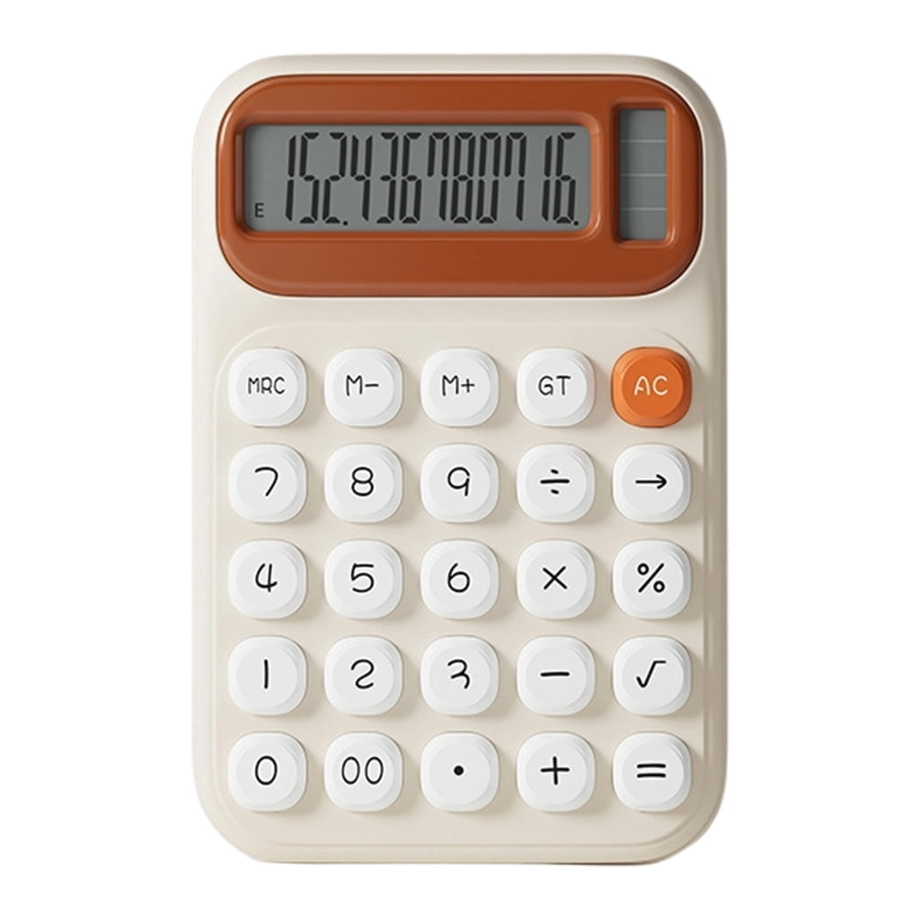 Solar and Battery Powered Calculator Double Source Portable for Finance ...