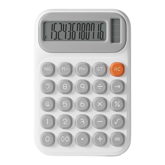 Solar and Battery Powered Calculator Double Source Portable for Finance ...