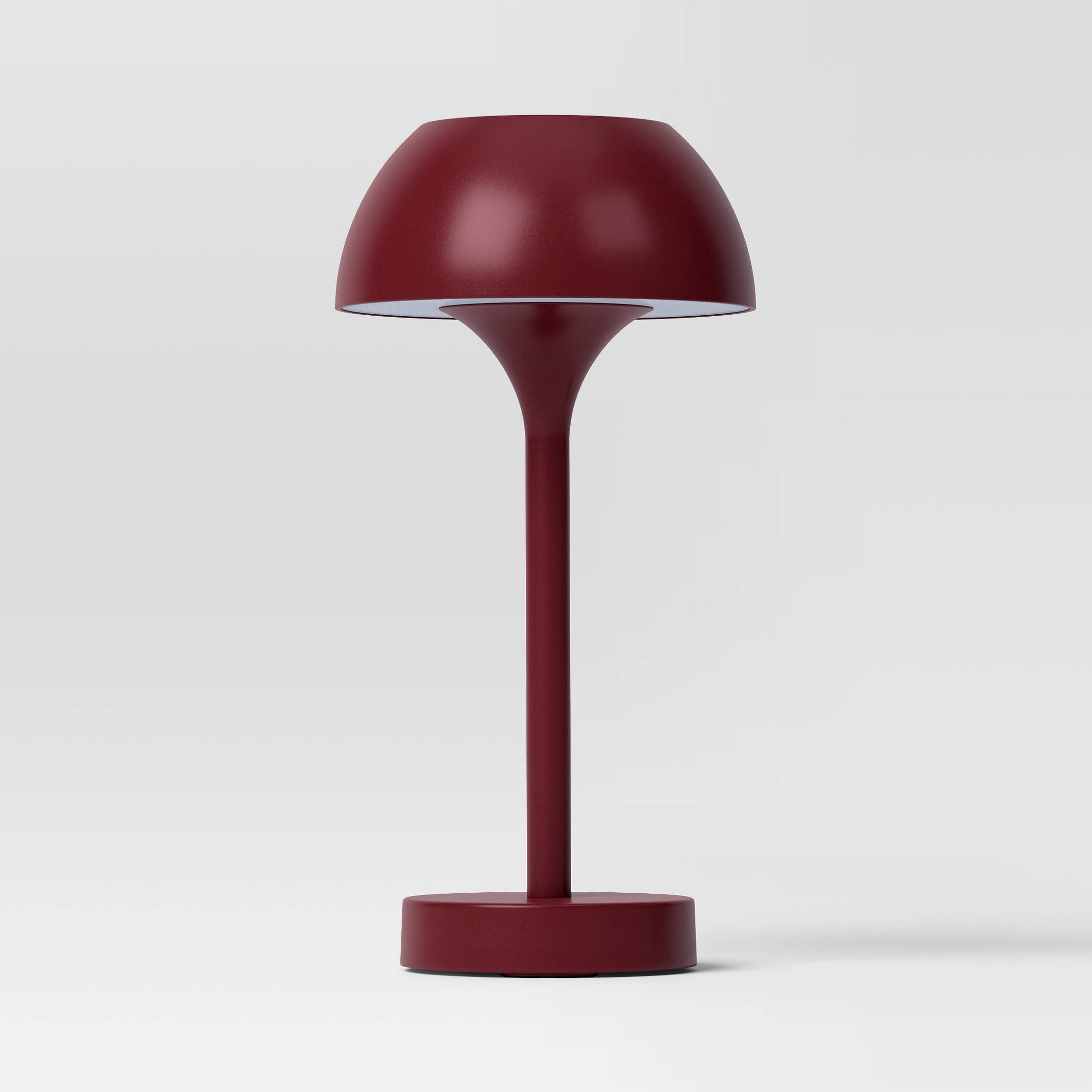 Solar and Rechargeable USB LED Outdoor Table Lamp Maroon - Walmart.com