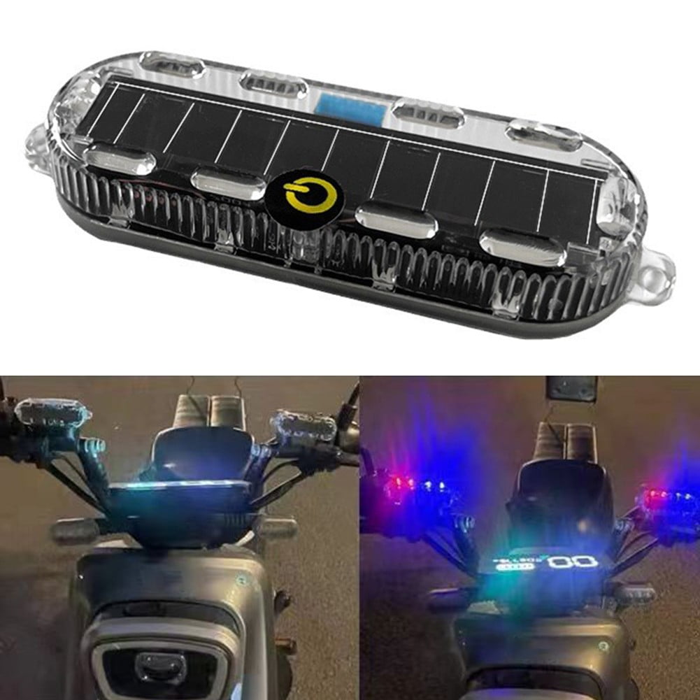 Solar car flashing light electric motorcycle truck brake taillight ...