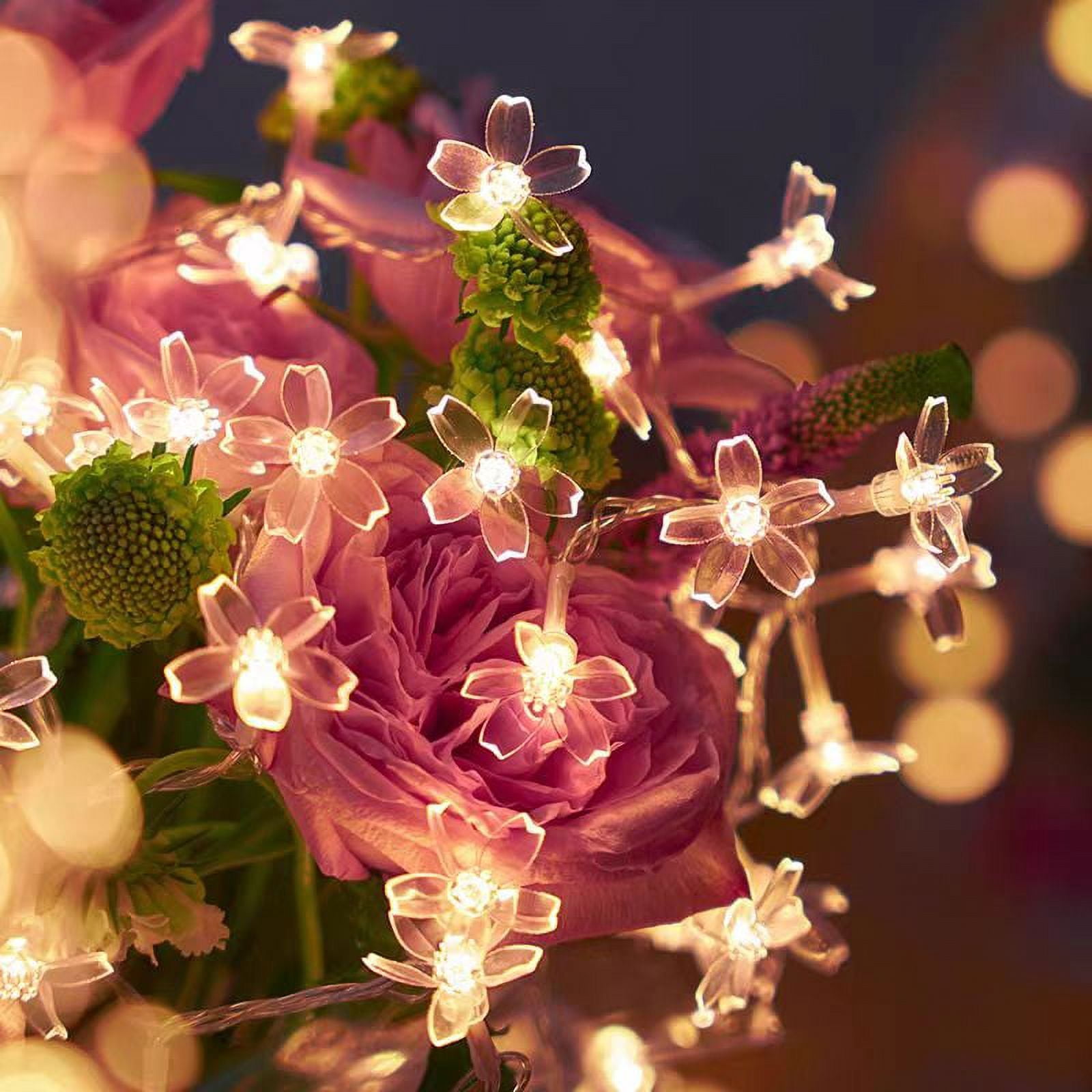 Solar glass ball crystal star garland 5m20 LED string lights Christmas ...
