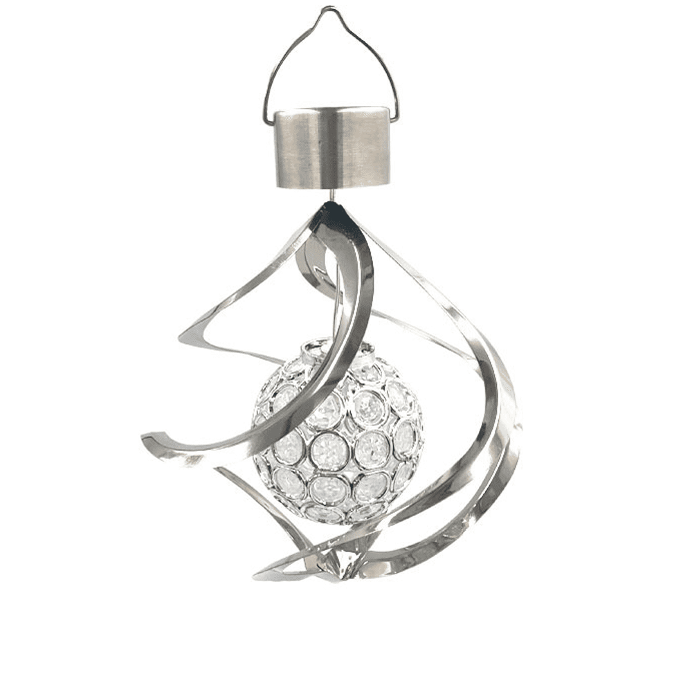 Solar light outdoor chandelier spherical wind chime light for garden ...