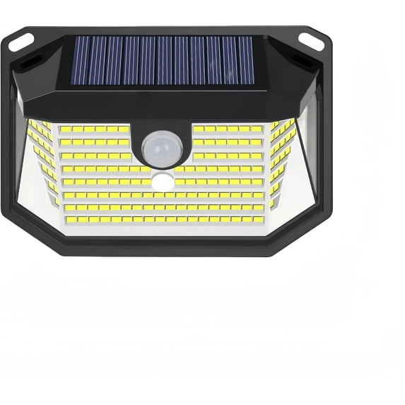 Solar outdoor 178 LED strip reflectors and 3 lighting modes, motion ...