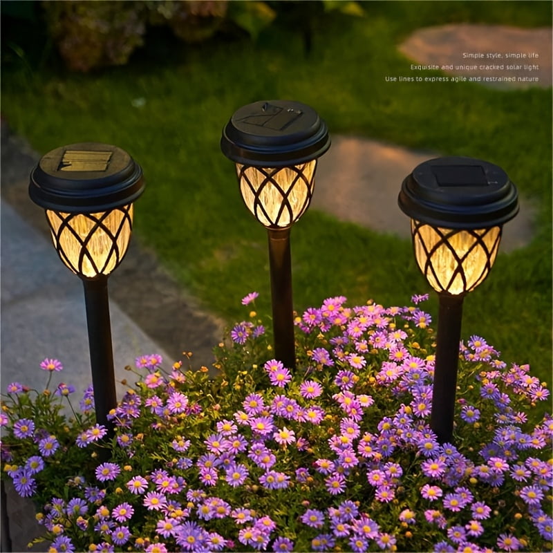 Solar outdoor trail light, 6-piece outdoor solar light, IP65 waterproof ...