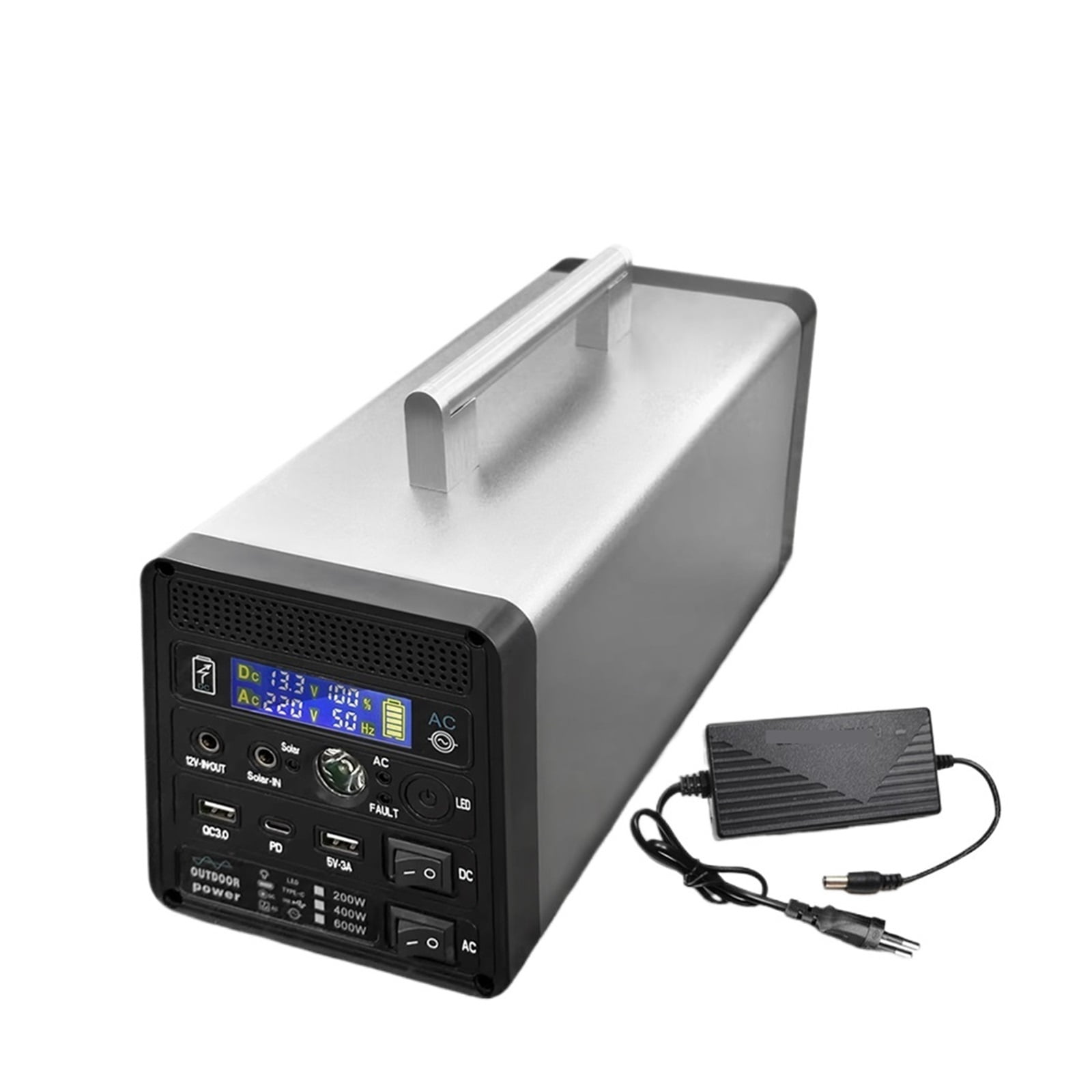 Solar panel mobile power charger 96000mAh 400W 220V 200W 48000mAh LED ...