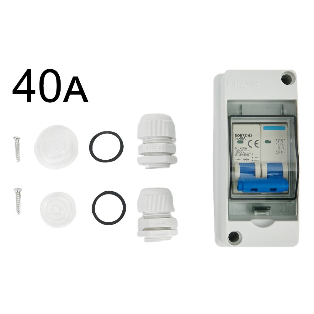 Solar photovoltaic cell combiner box DC circuit breaker switch with ...