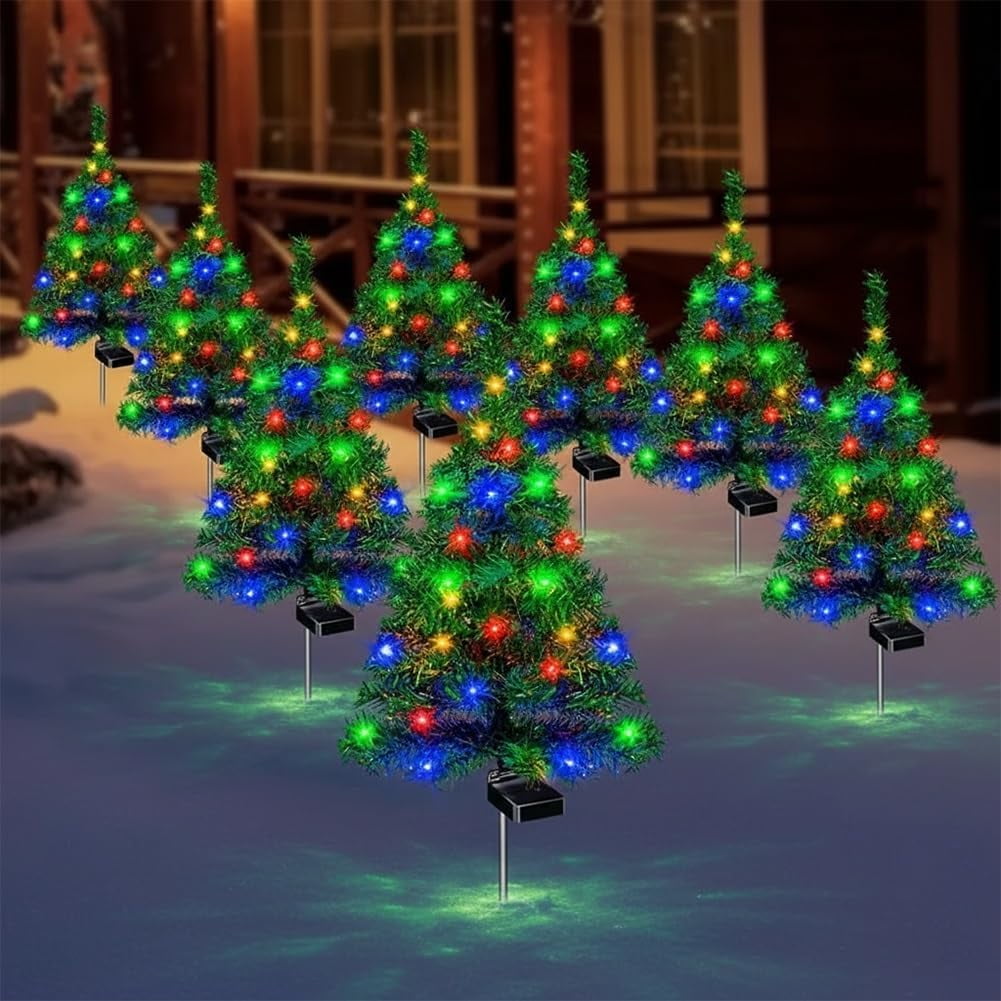 Solar-powered Christmas tree lights, mini LED Christmas decorations ...