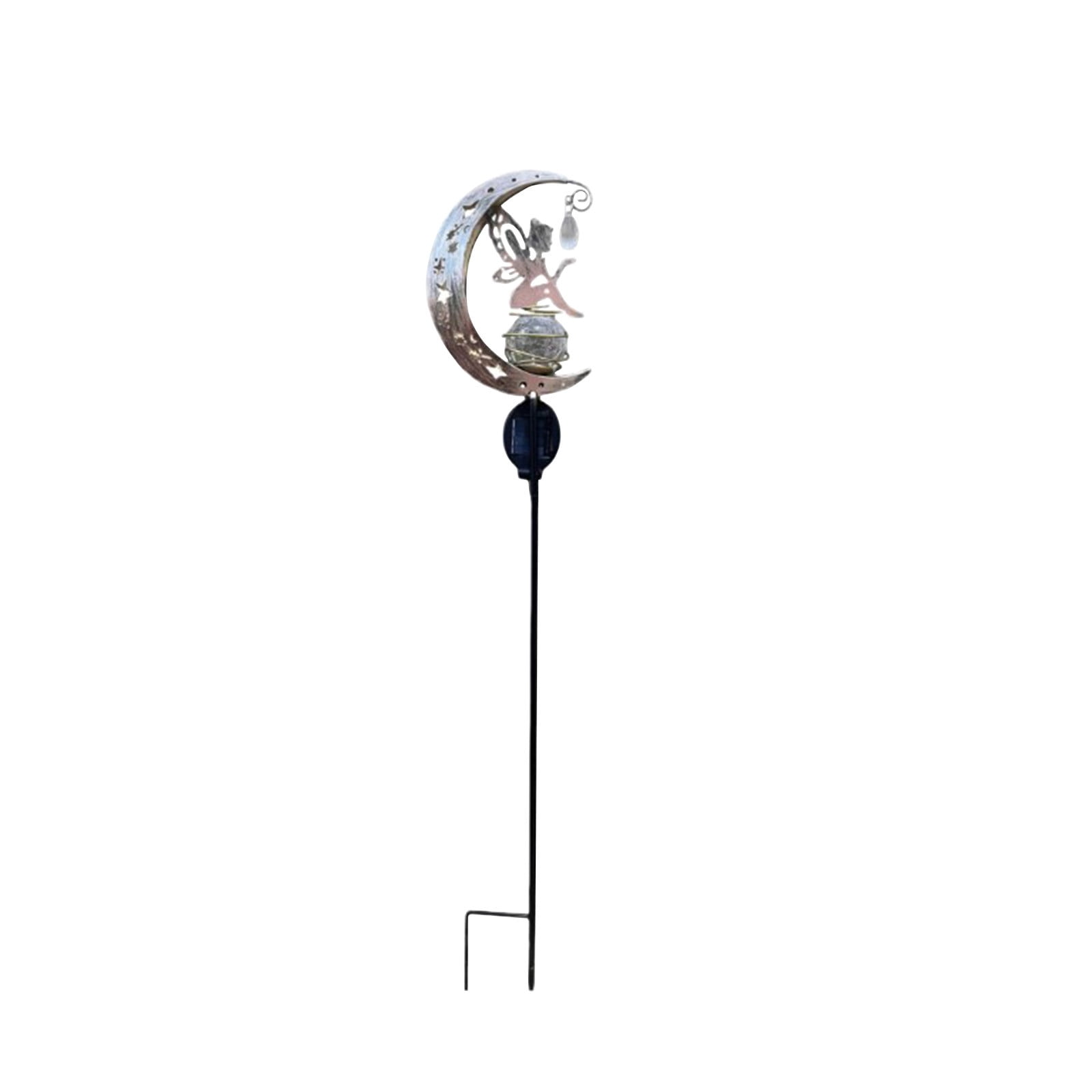 Solar-powered Iron Art Fairy Garden Light,Solar Garden Light,Metal Moon ...