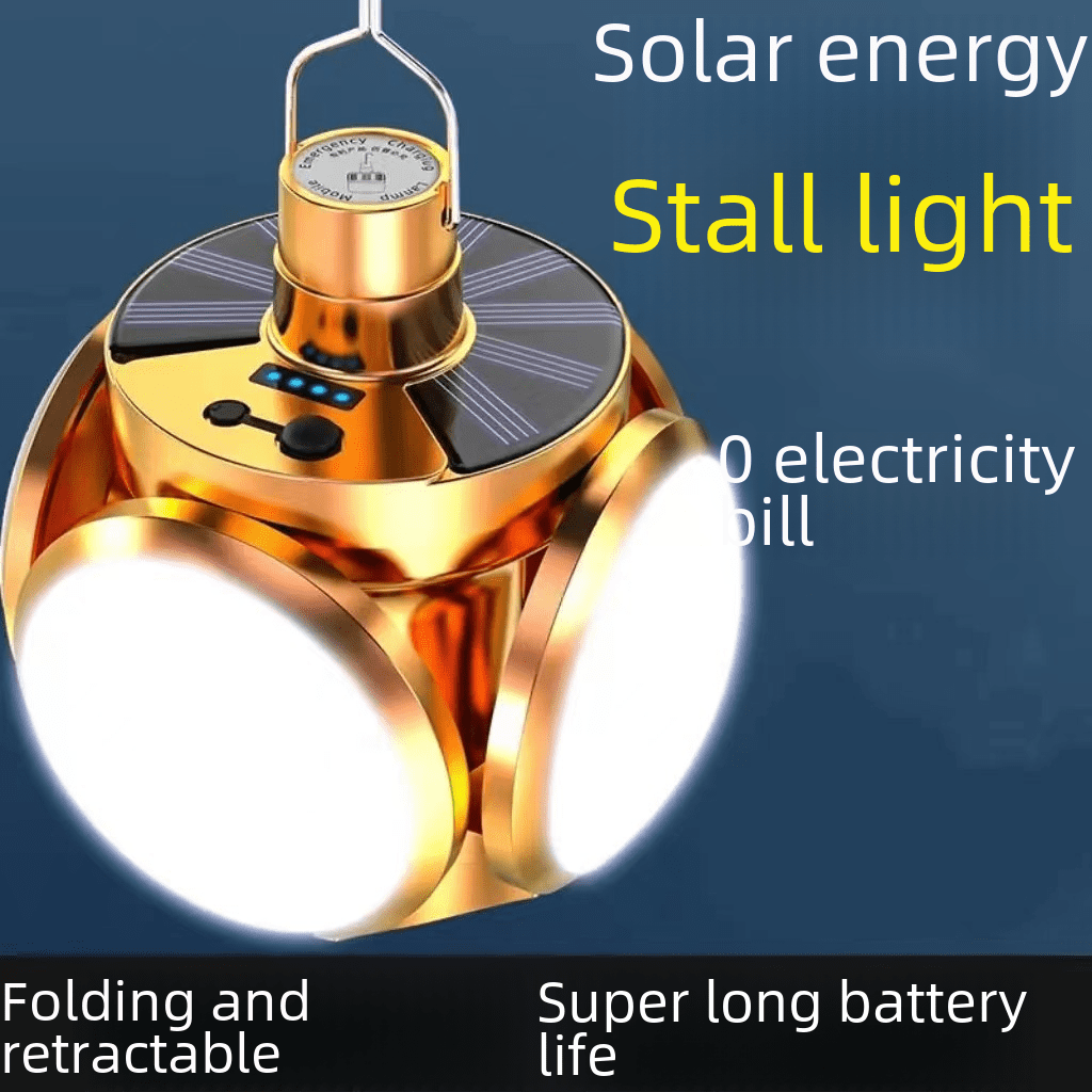 Solar powered football light, night market light, booth light, 2029 ...