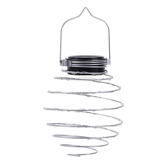 Solar spiral LED lantern, solar garden light outdoor decorative pendant ...