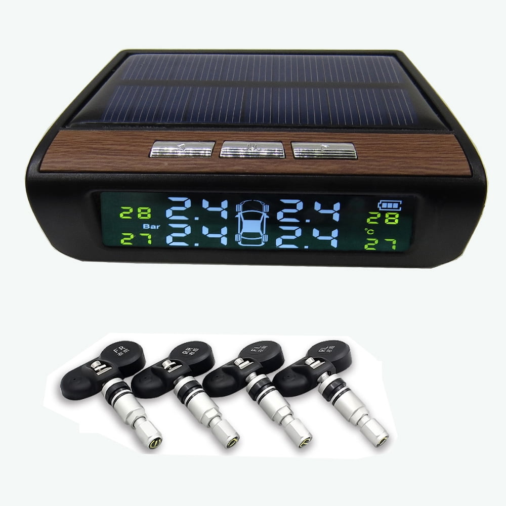 Solar wireless tire pressure monitor TPMS tire pressure monitoring ...