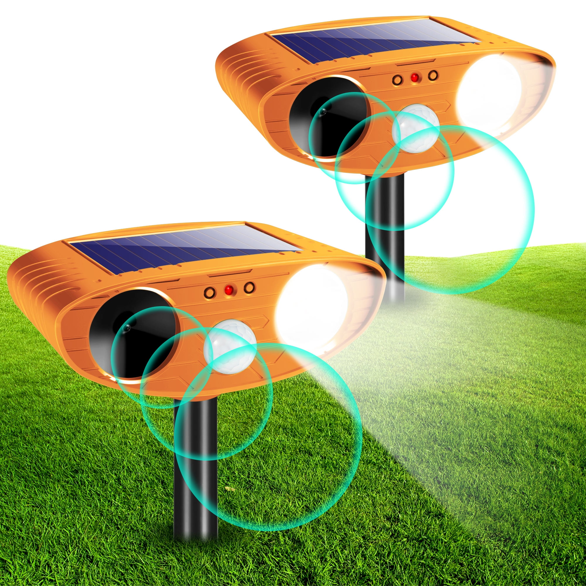 SolarAnimal Repellent with Motion Detection, Waterproof Ultrasonic ...