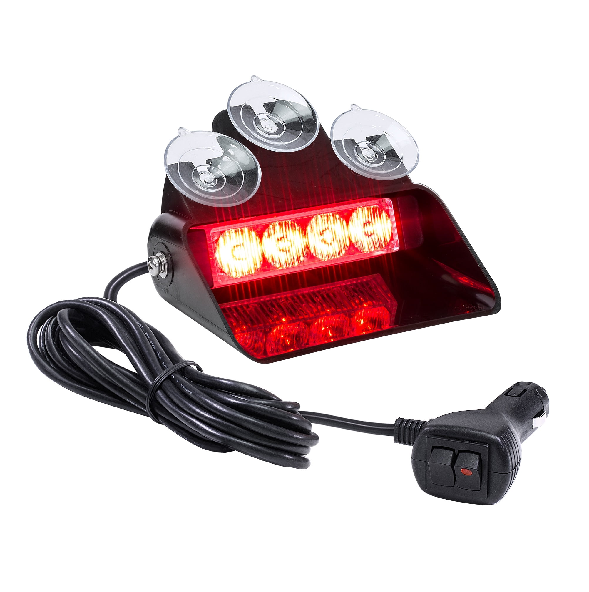 SolarBlast SBWL14 4W RED LED Warning Strobe Dash Light [32 Flash Modes ...