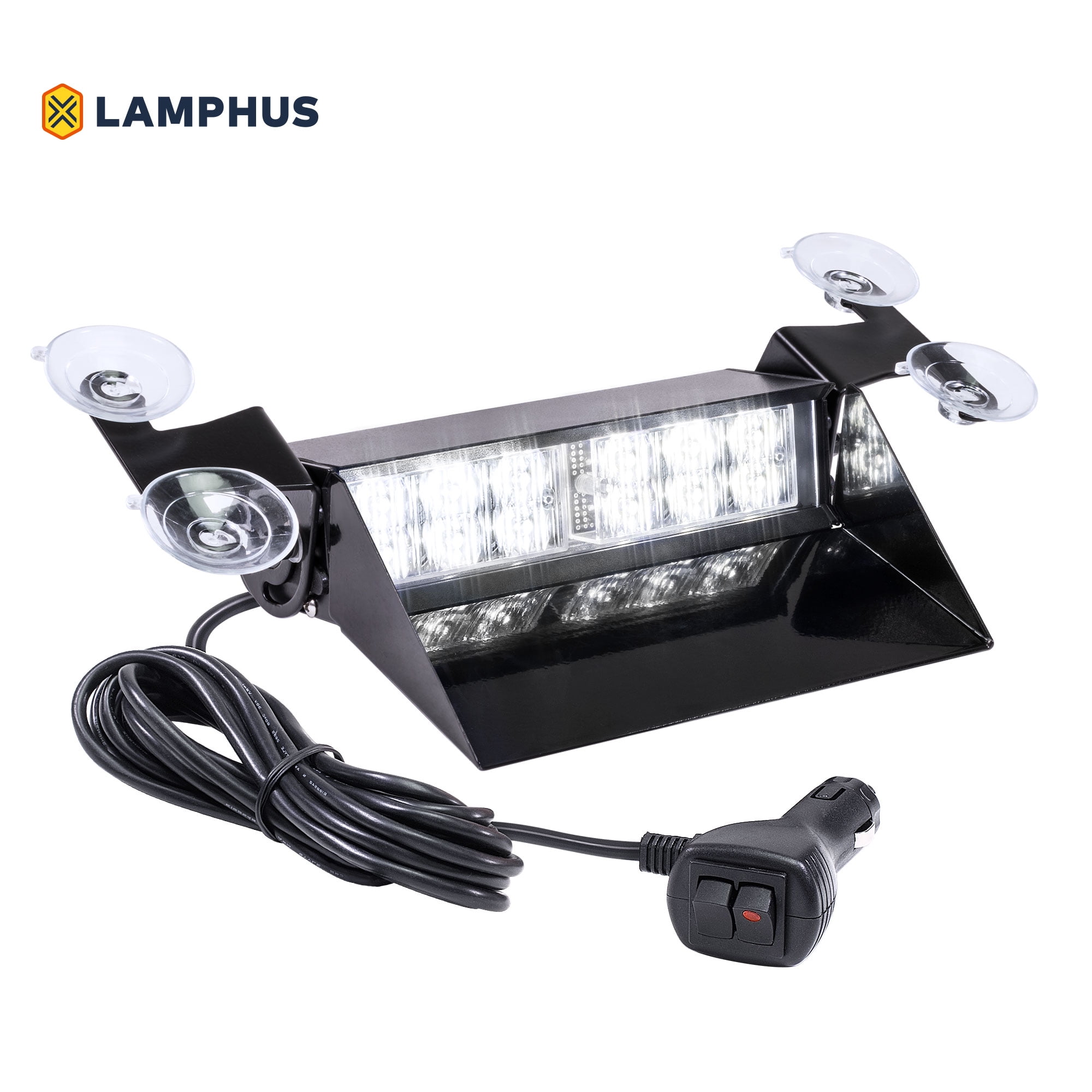 SolarBlast SBWL26 12W WHITE LED Flashing Strobe Warning Dash Light [32 ...