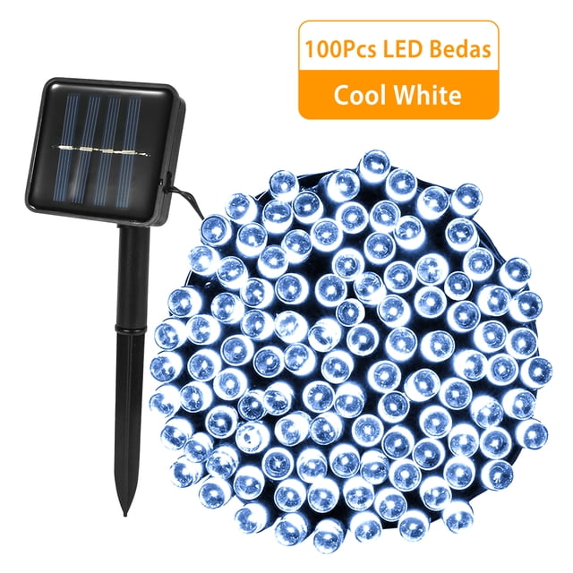 SolarEK Solar String Lights 39.37FT 100LED Beads IP44 Waterproof Fairy ...