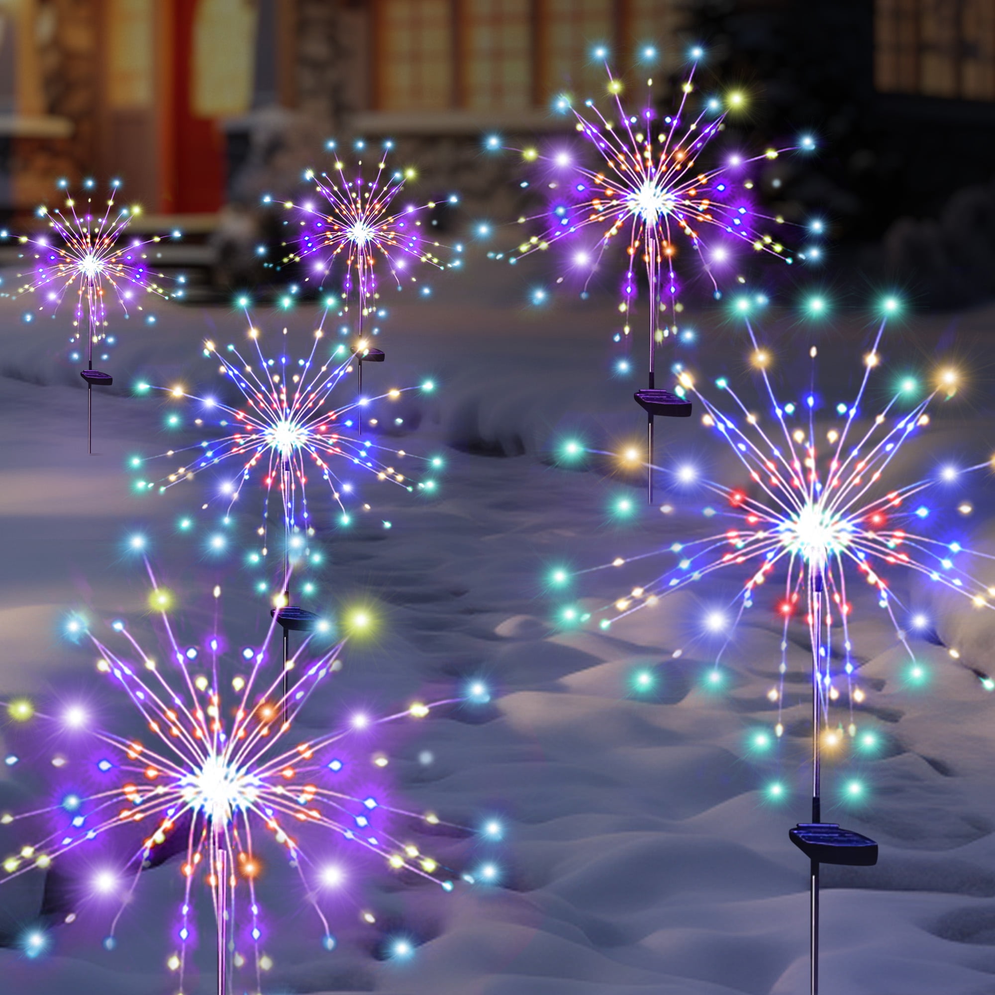Solarera Solar Fireworks Light Ip65 Waterproof 120 Led Light Source 8