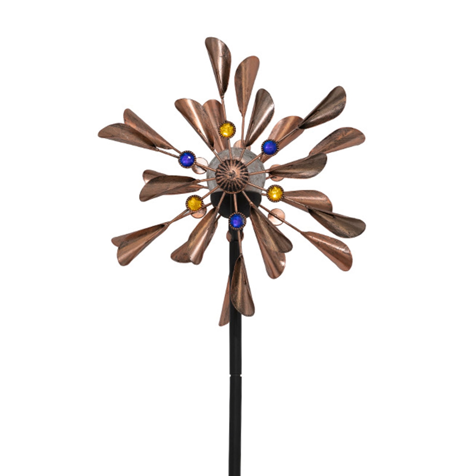 OriginalSourcing Solar Wind Spinner 75‘’ Multi-Color Seasonal LED ...