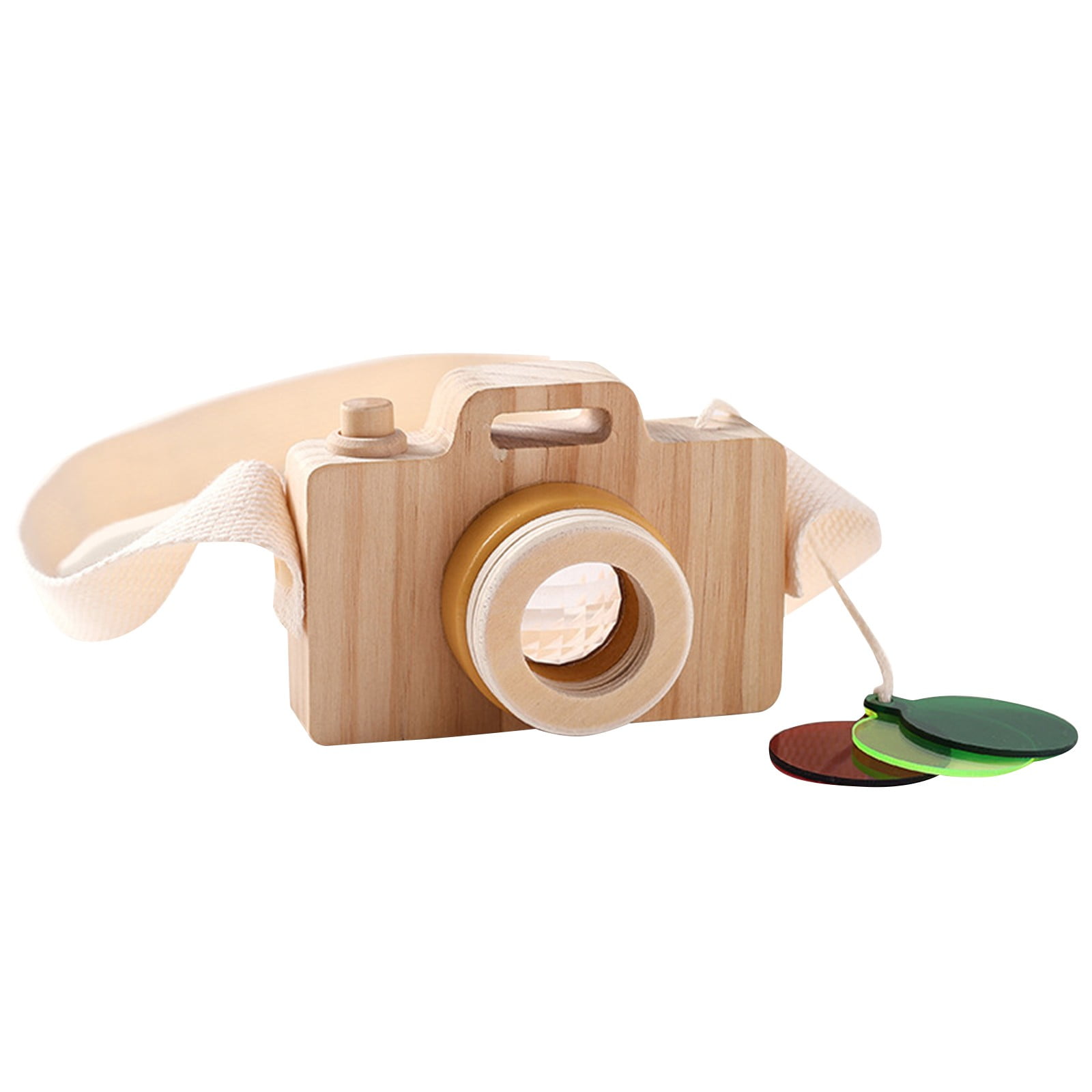 SolarFire Wooden Kaleidoscope Camera Toy - Interactive Puzzle Camera ...