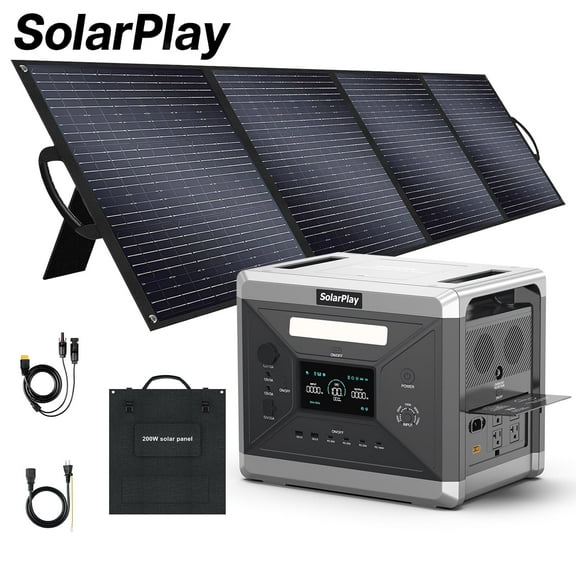 Jackery Home Power 3000 Portable Power Station with 200W Solar Panels ...