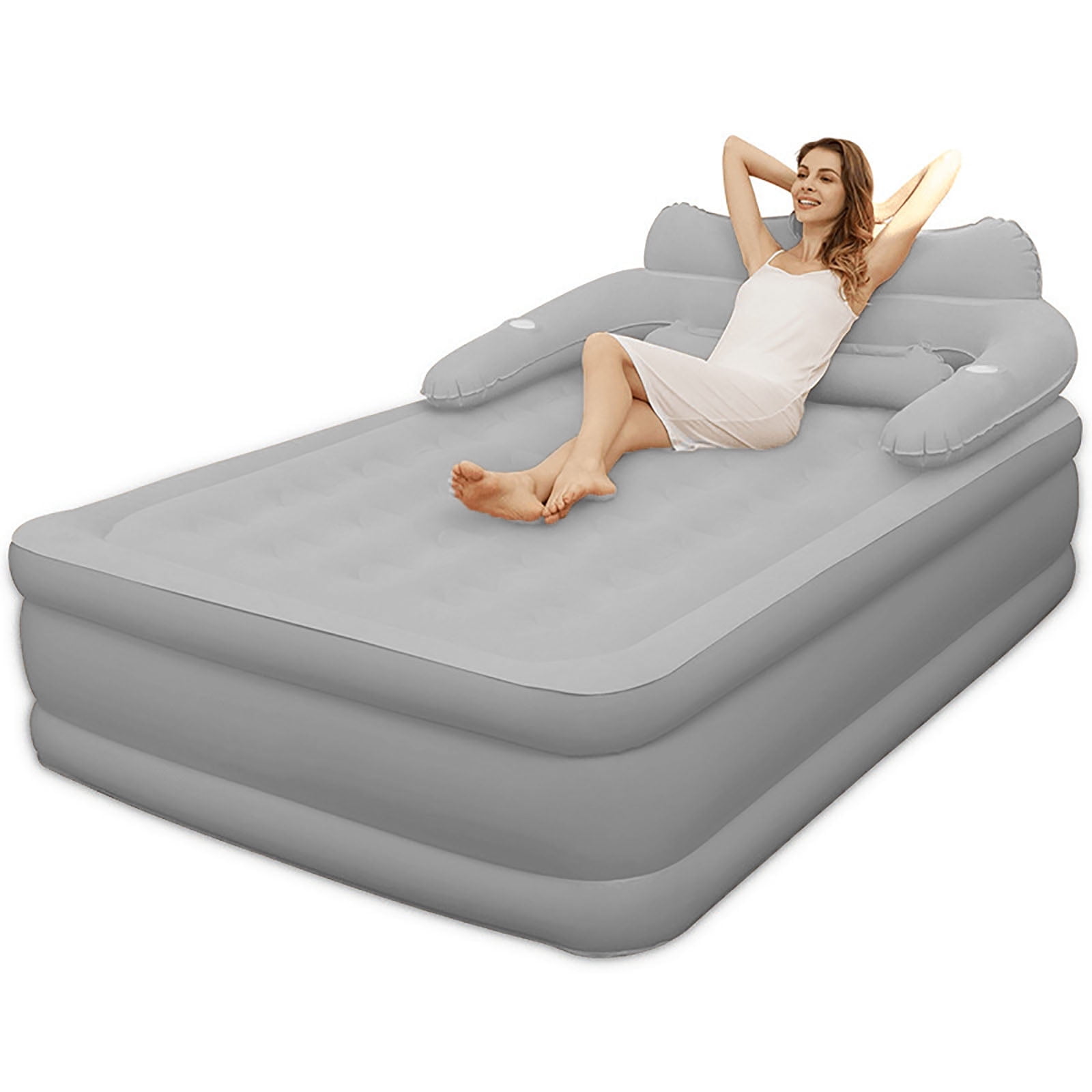 SolarSoda Easy To Store Double Inflatable Air Mattress Folding Bed ...