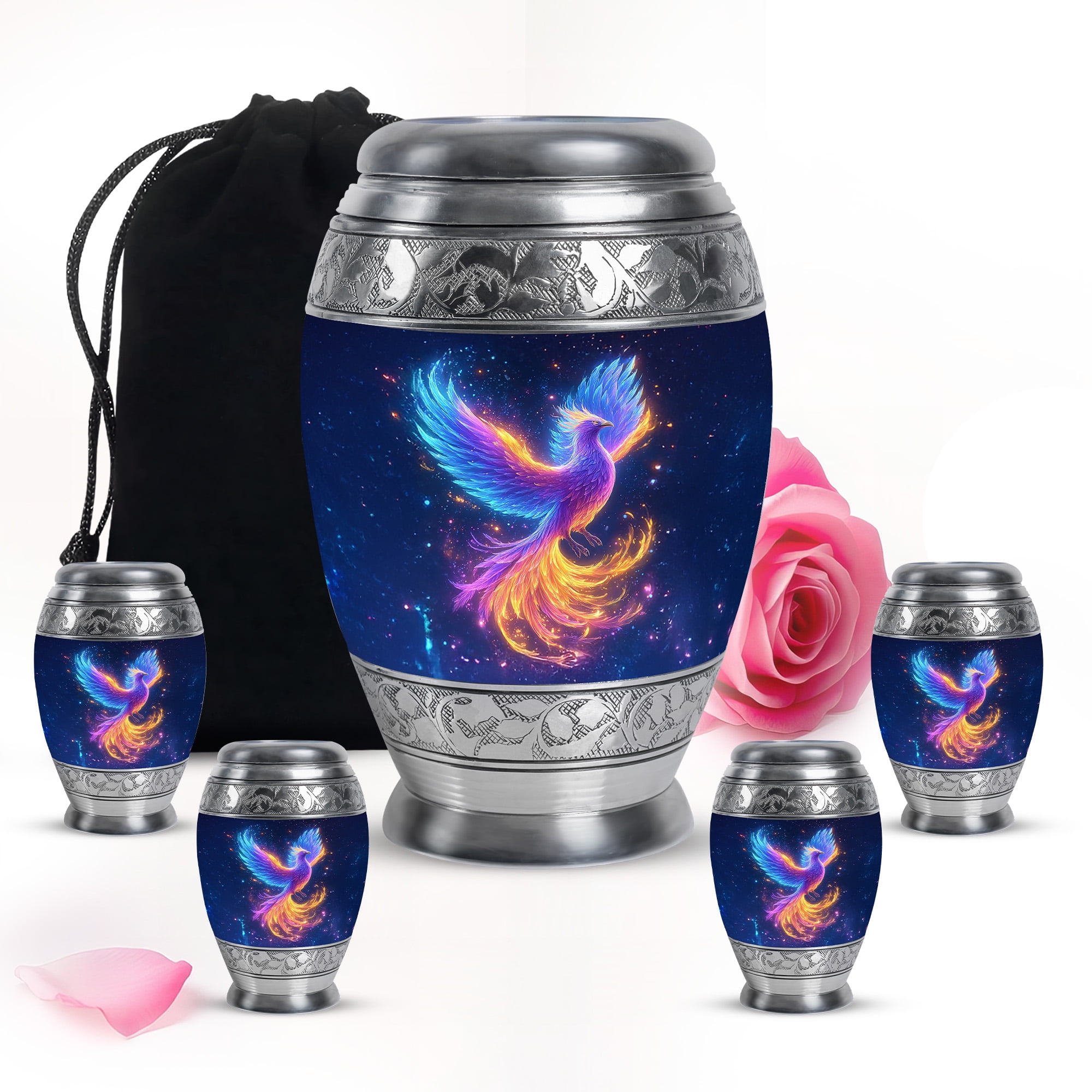 Solara Phoenix Handmade Urns For Human Ashes Adult Men - Large Memorial ...