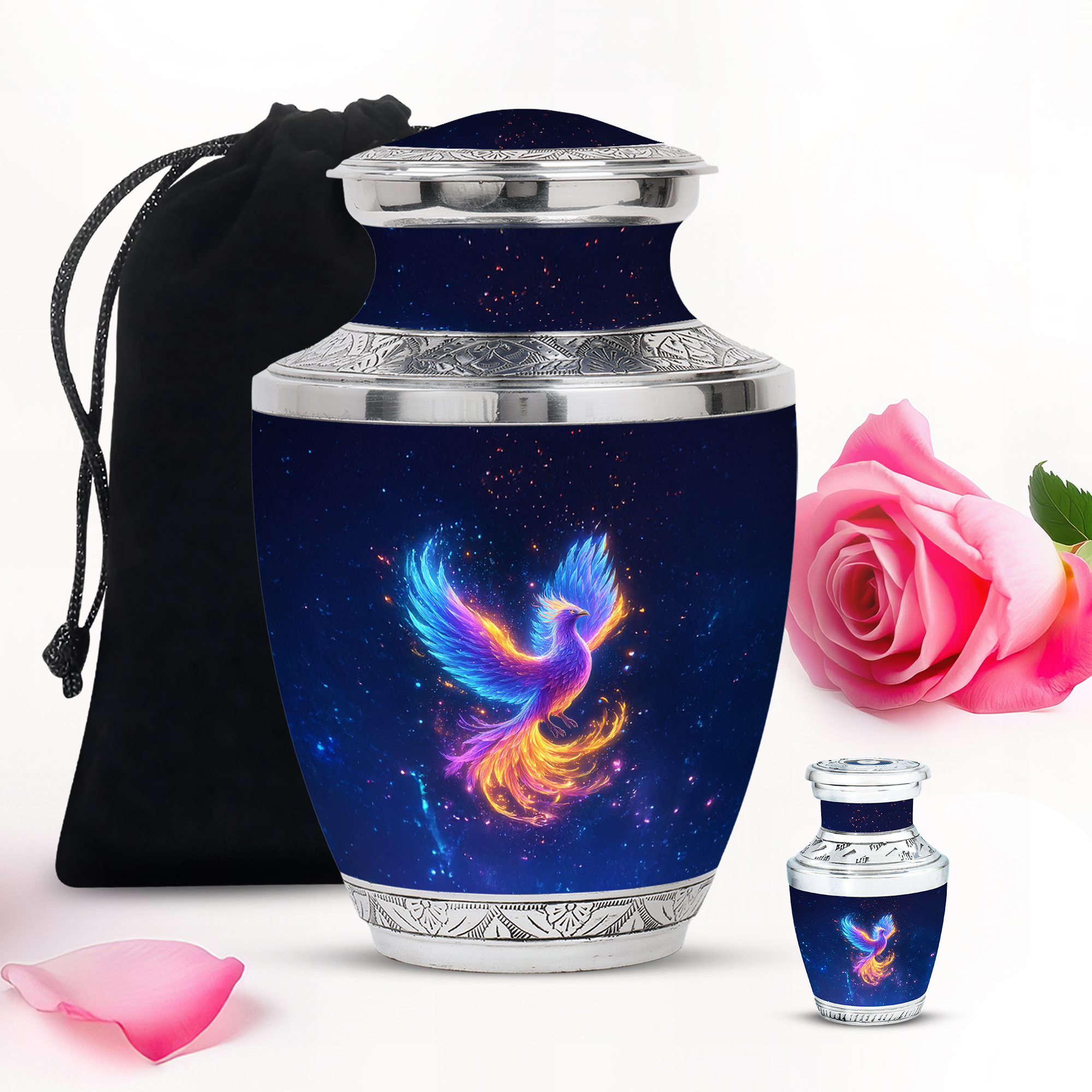 Solara Phoenix Large Urns for Human Ashes Adult Dad - Small Memorial ...