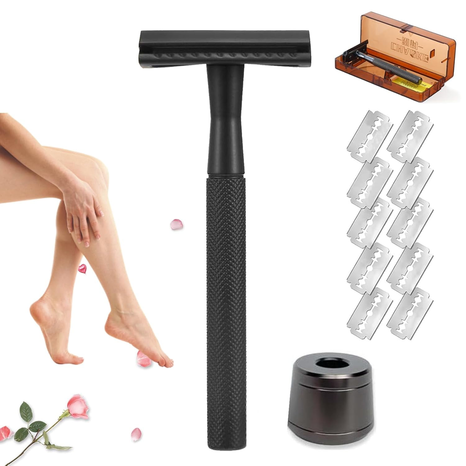 Solara Razor, Solara Razor for Women, Glide 2.0 Safety Edge Razor with Replacement Blades ...