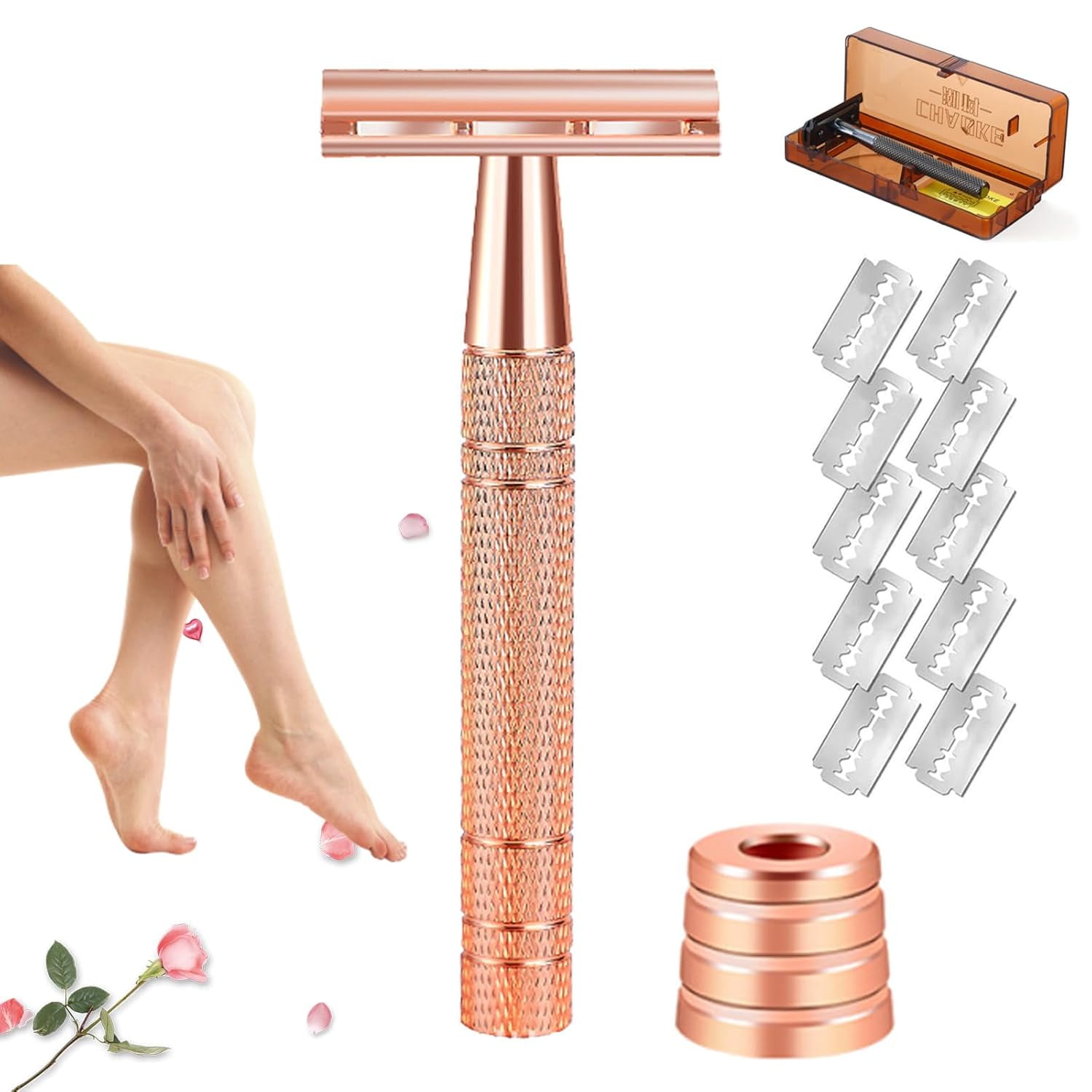 Solara Razor, Solara Razor for Women, Glide 2.0 Safety Edge Razor with ...