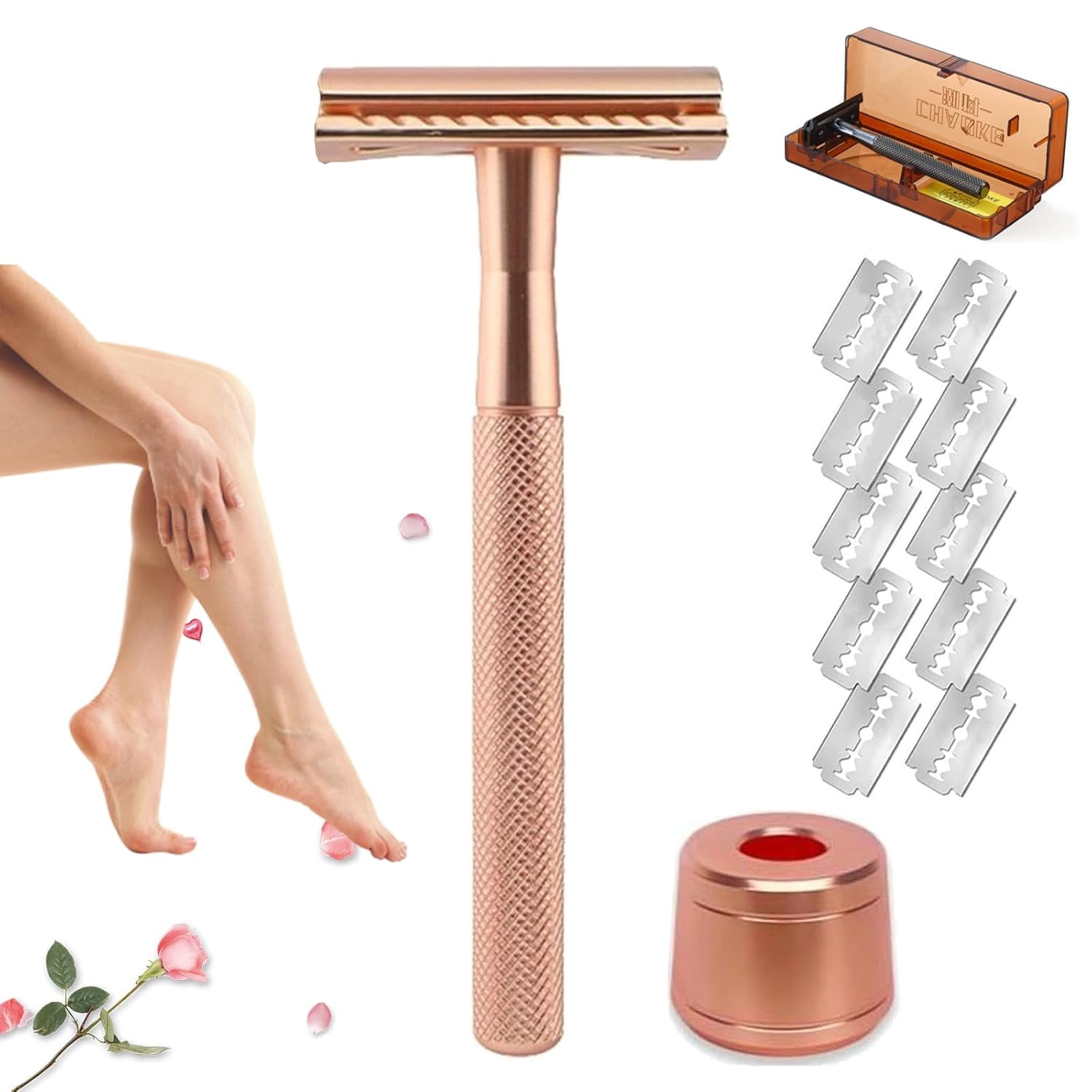 Solara Razor, Solara Razor for Women, Glide 2.0 Safety Edge Razor with ...