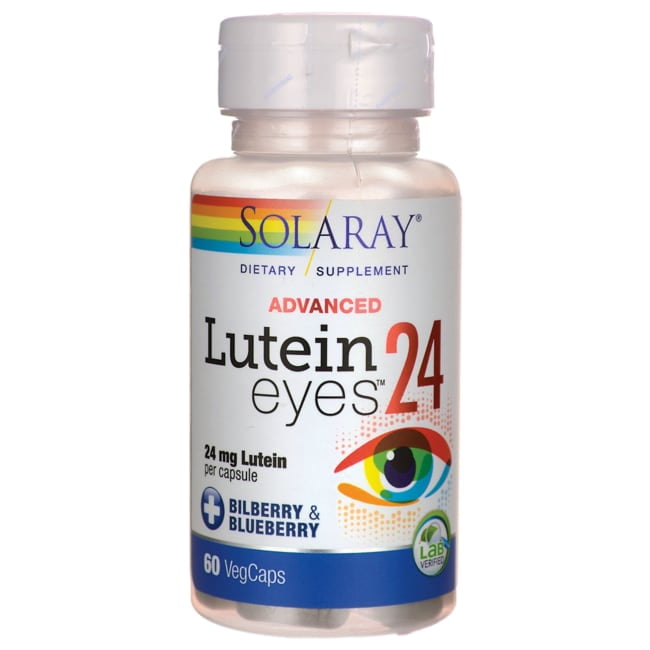 Solaray Advanced Lutein Eyes, 24mg | Eye & Macular Health Support ...