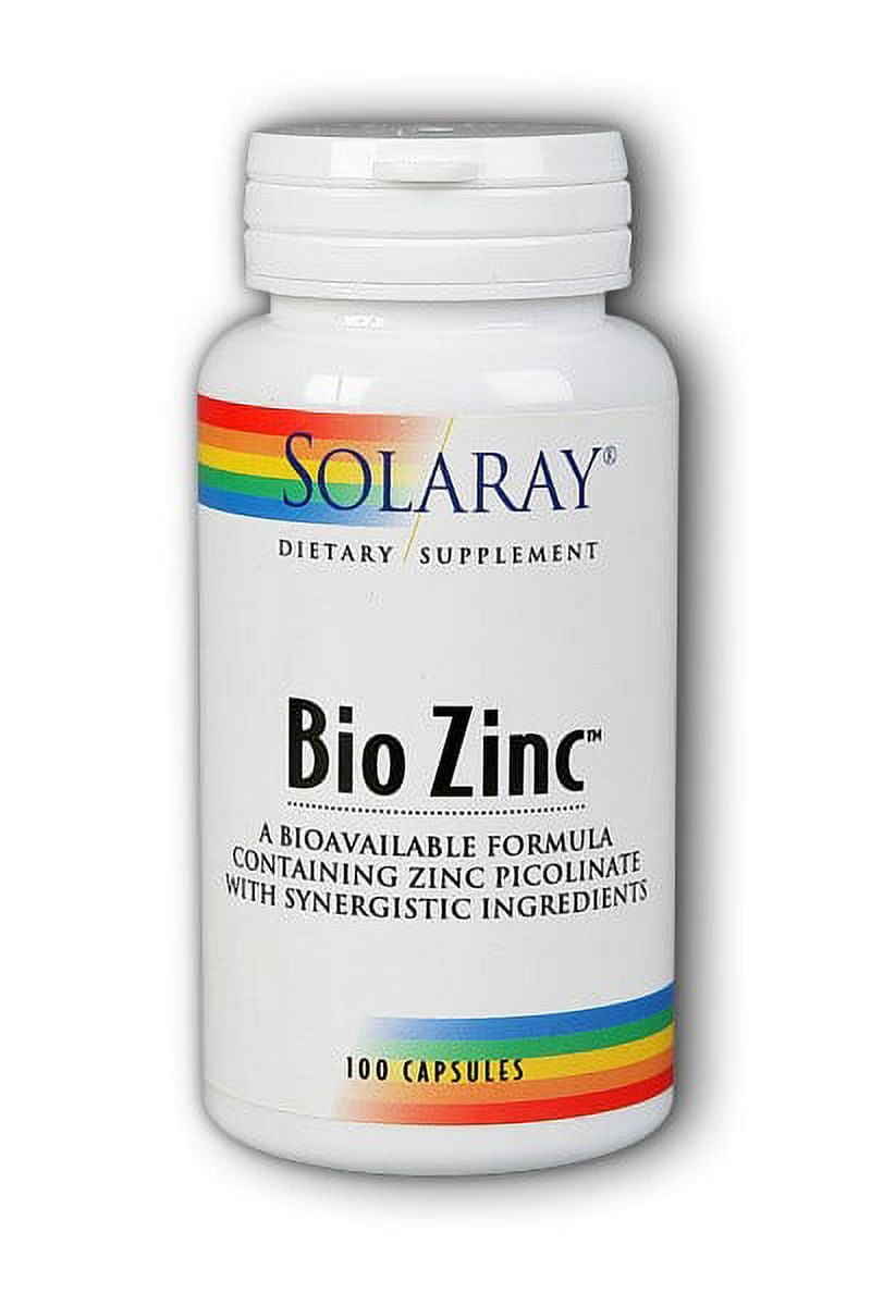 Solaray Bio Zinc 15mg | Vegan Supplement for Immune, Endocrine & Cell ...