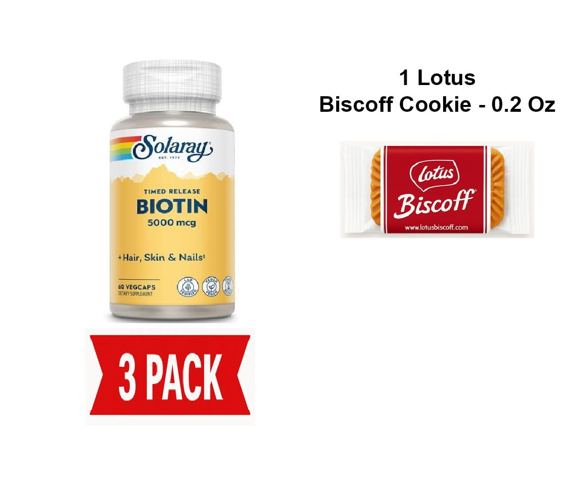 Solaray Biotin 5000 Mcg | Timed Release | Fast-Acting, Long-Lasting ...