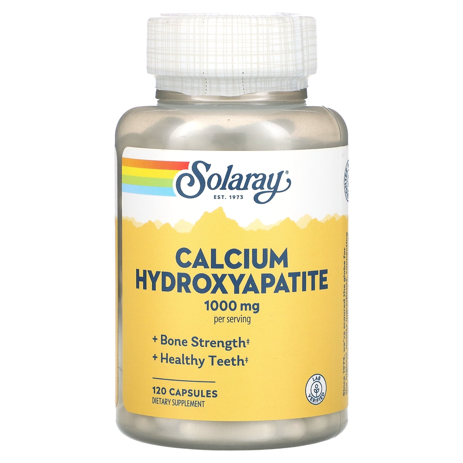 Solaray Calcium Hydroxyapatite, 1000mg | Supplement for Bones, Teeth ...