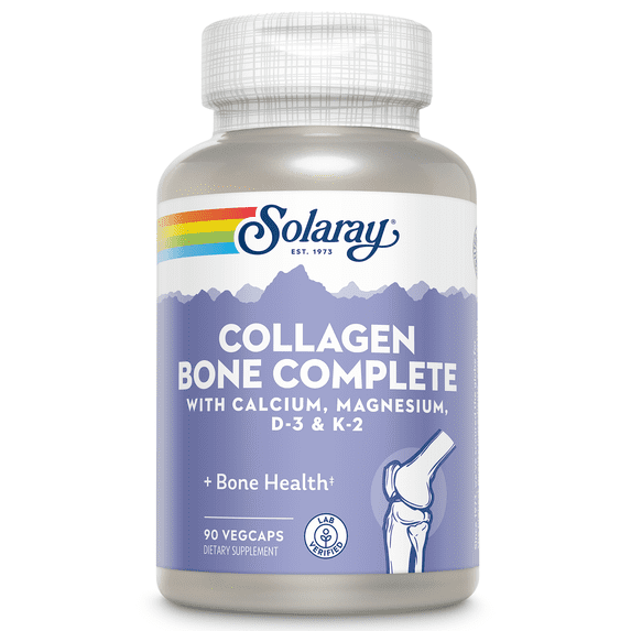 Solaray Collagen Bone Complete, Marine Collagen, Plant Calcium ...