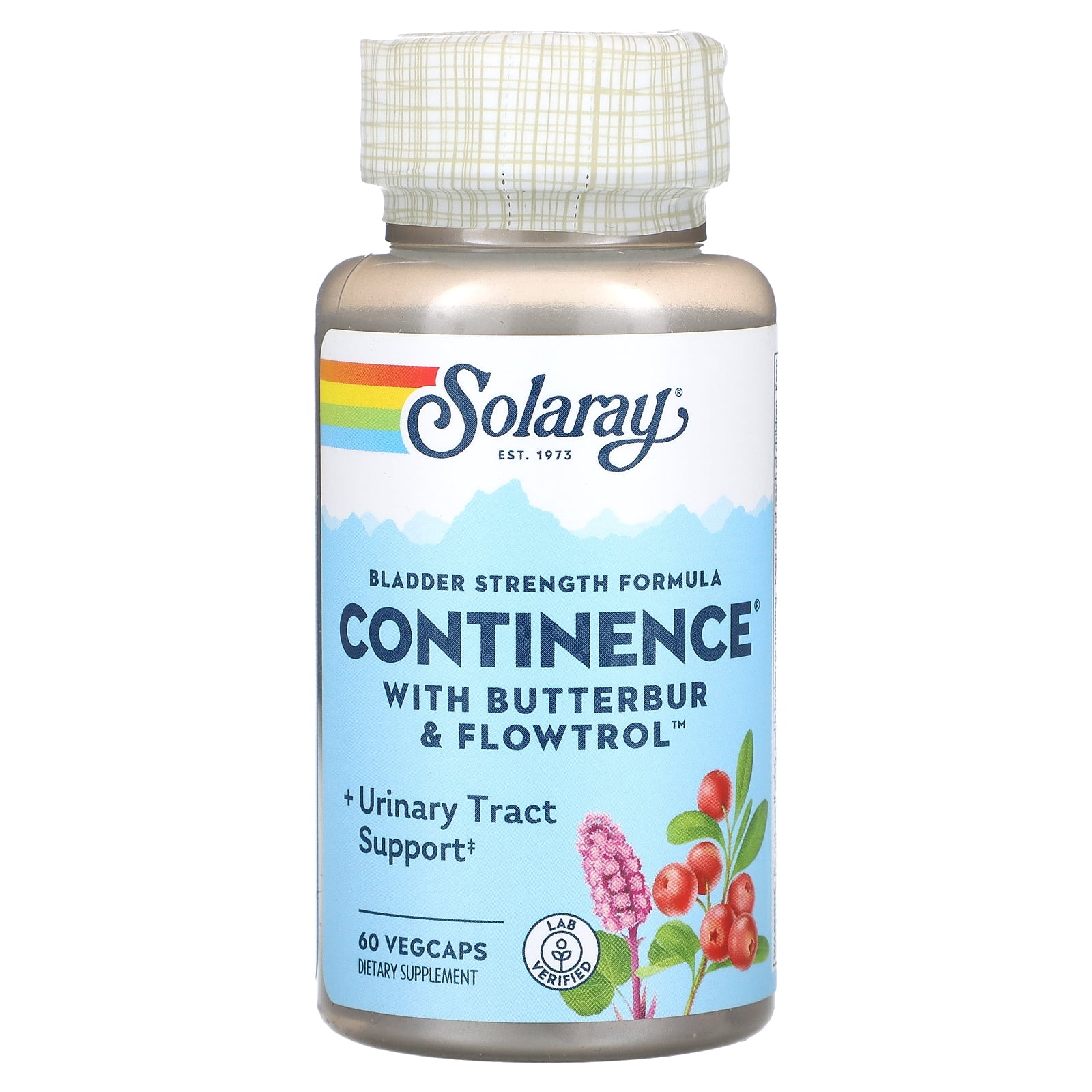 Solaray Continence with Butterbur & Flowtrol - Urinary & Bladder ...