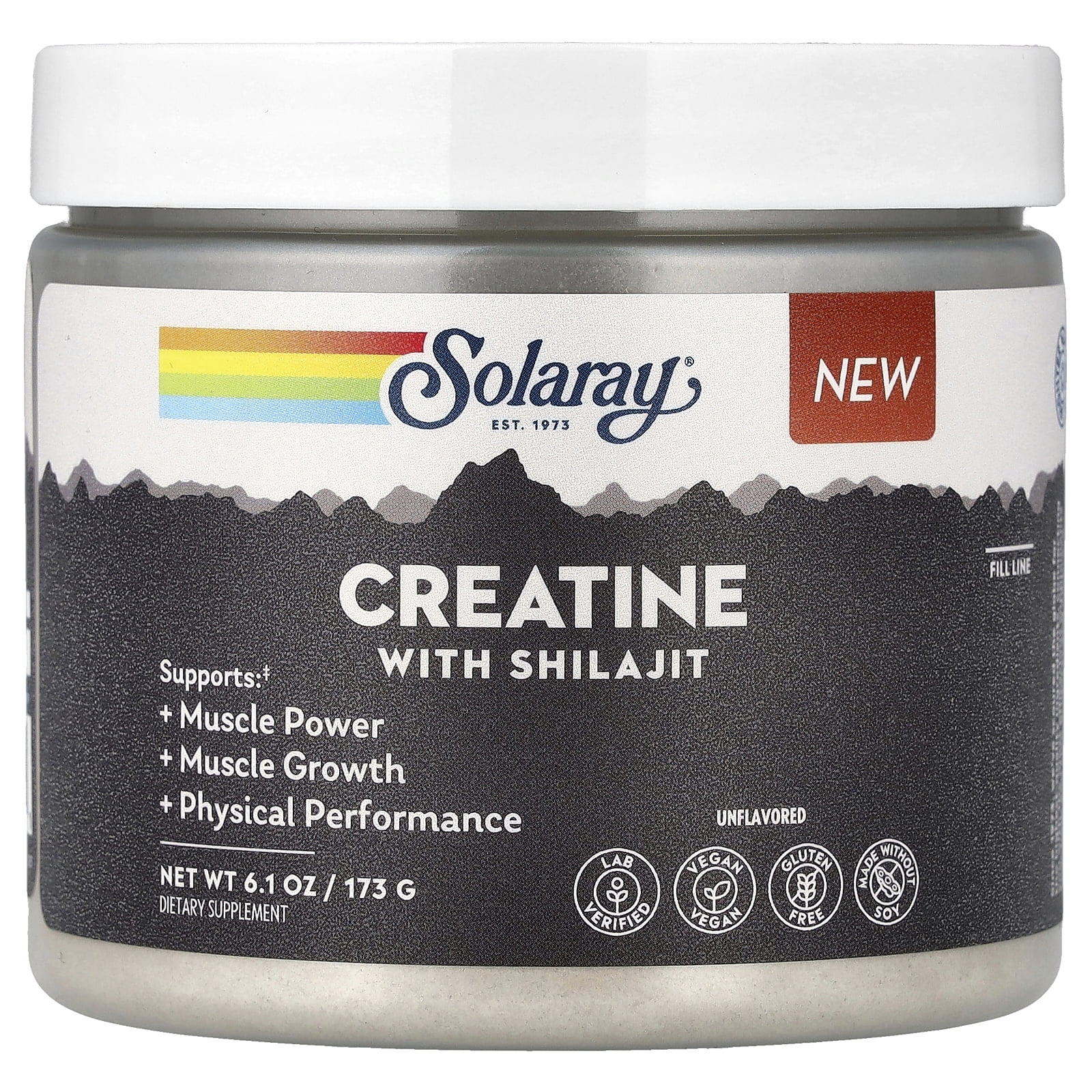 Solaray Creatine with Shilajit, Unflavored, 6.1 oz (173 g) - Walmart.com