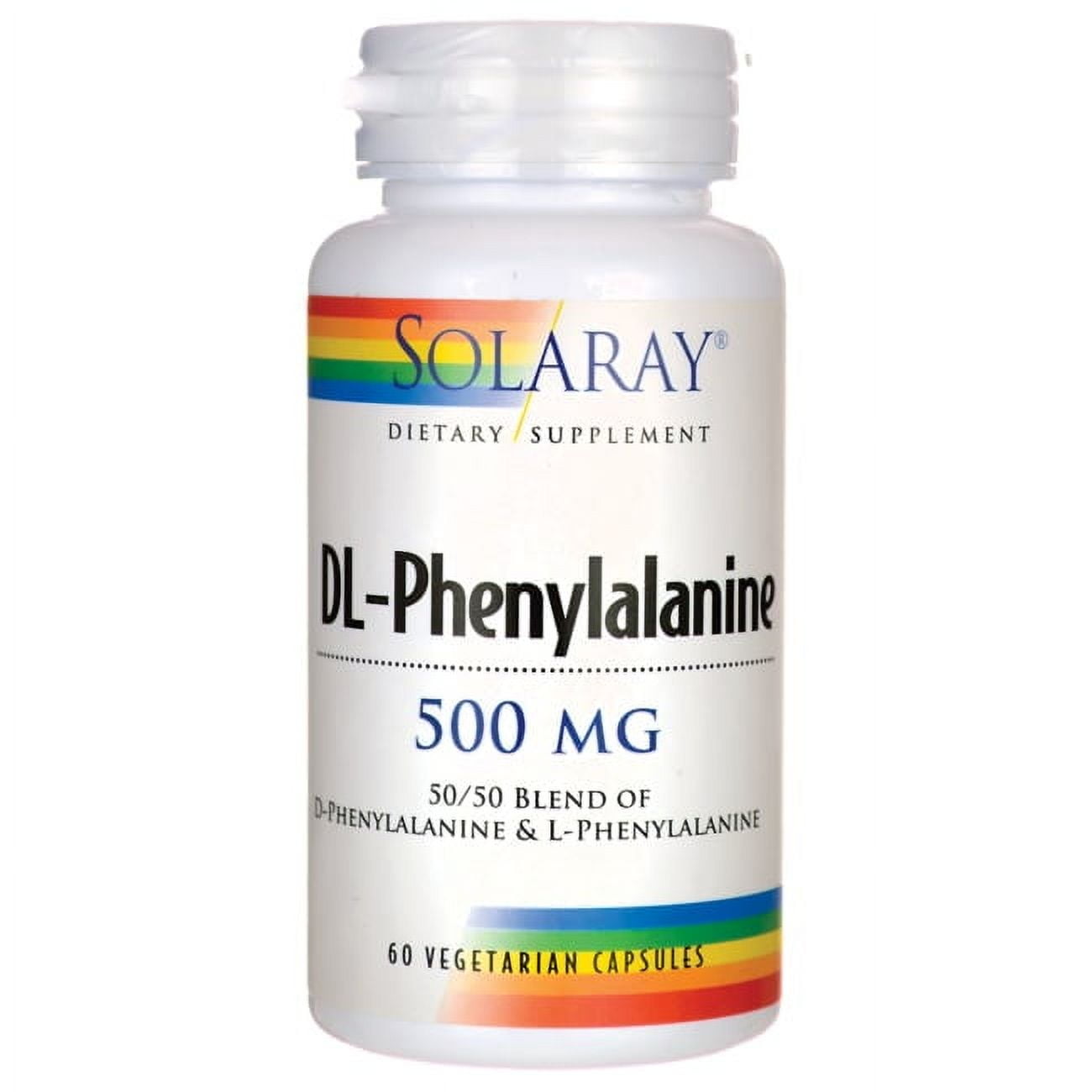 Solaray DL-Phenylalanine, 500mg | 50-50 Blend of Essential Amino Acids ...
