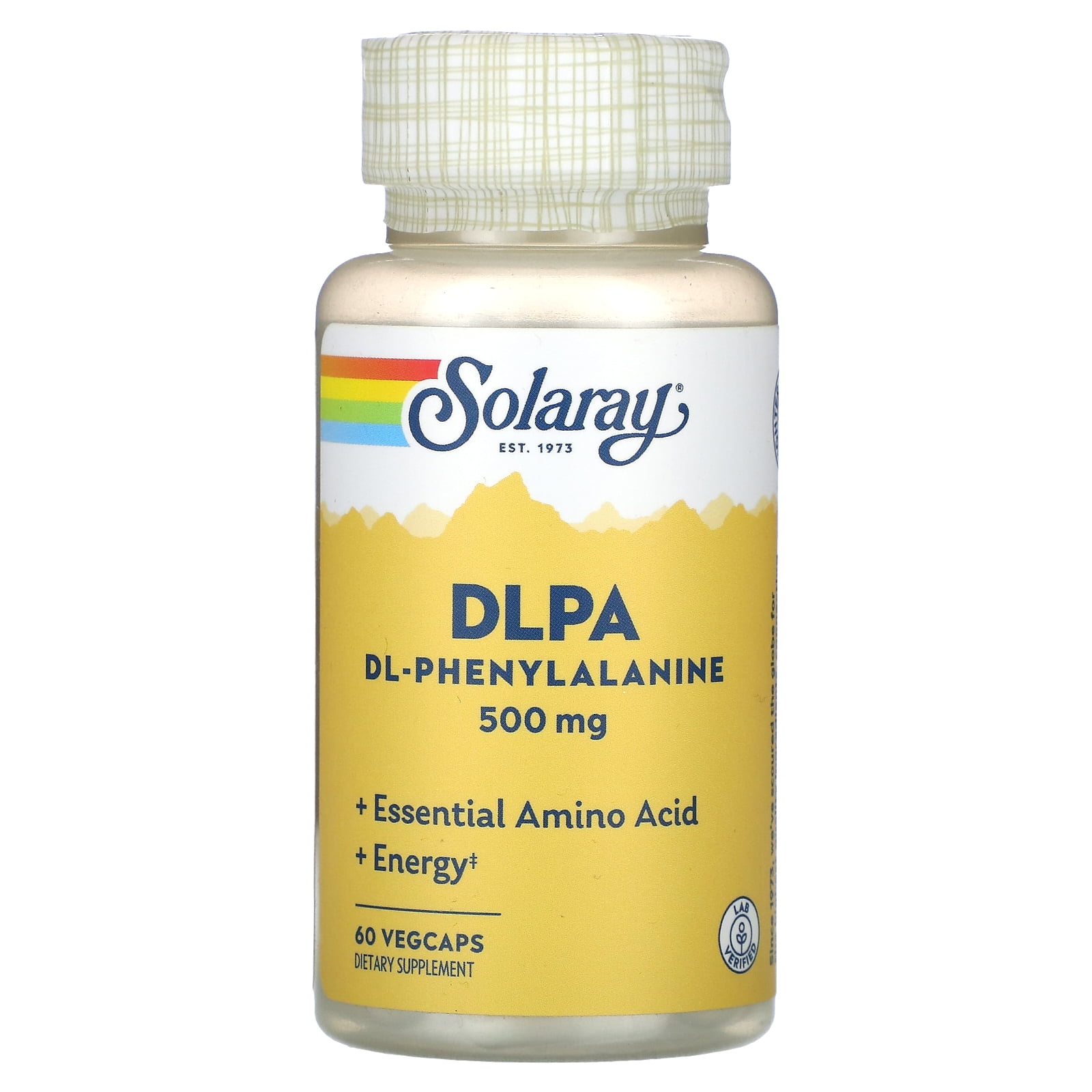Solaray DL-Phenylalanine, 500mg | 50-50 Blend of Essential Amino Acids ...