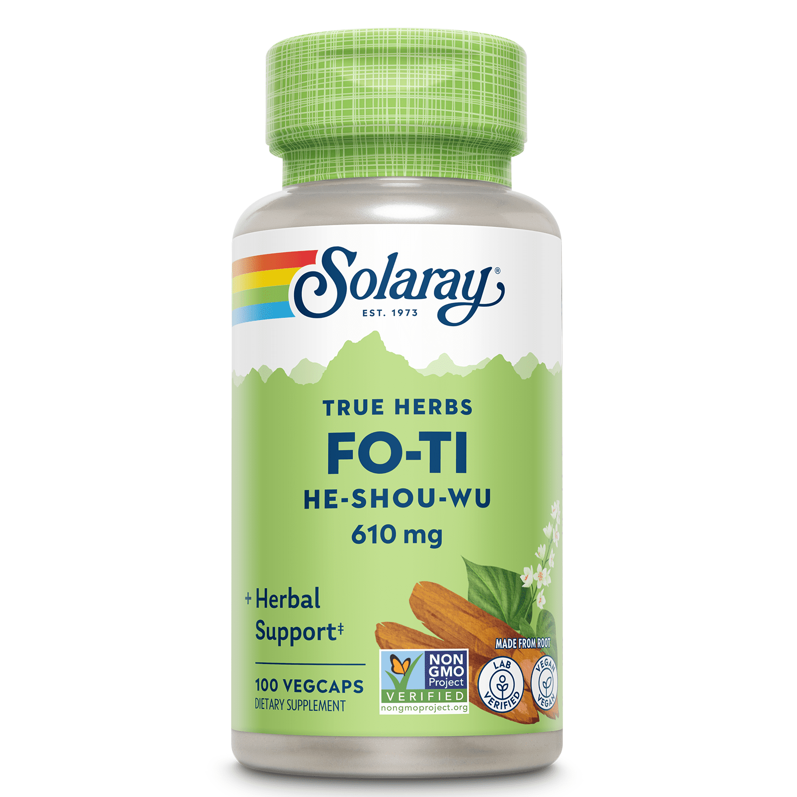 Solaray Pure Health Fo-Ti Capsules, 610mg | Supports Liver, Kidney ...