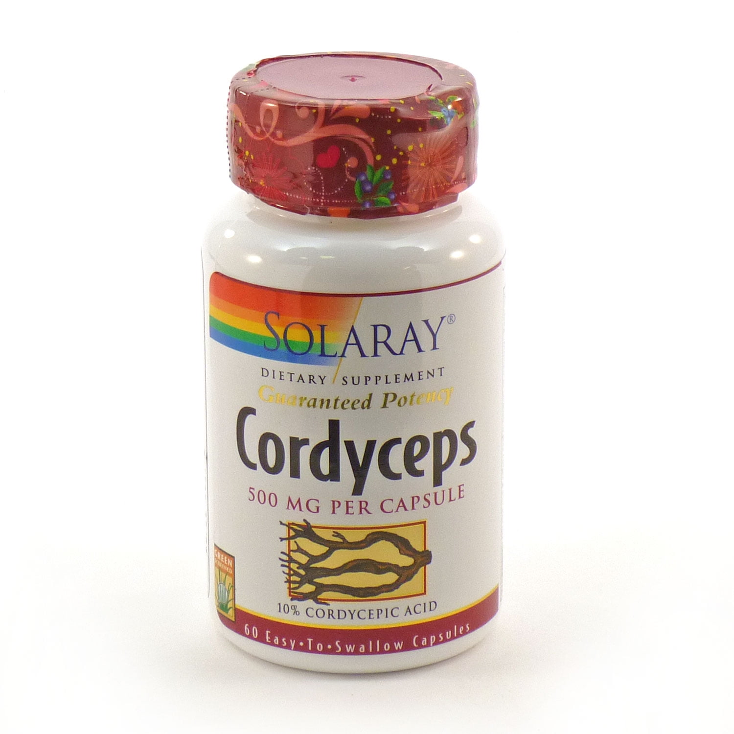 Solaray - Guaranteed Potency Cordyceps 500 mg. - 60 Vegetarian Capsules ...