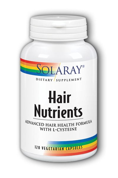 Solaray Biotin Enhanced Hair Nutrients Vegetable Capsules, 120 Ct ...