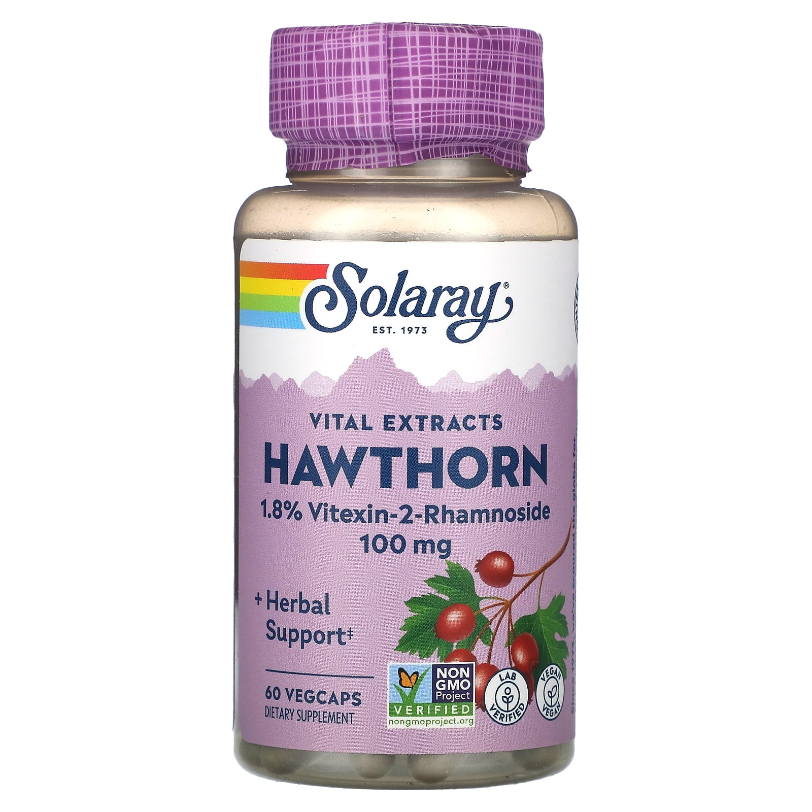 Hawthorn Extract 100 mg By Solaray - 60 Capsules - Walmart.com