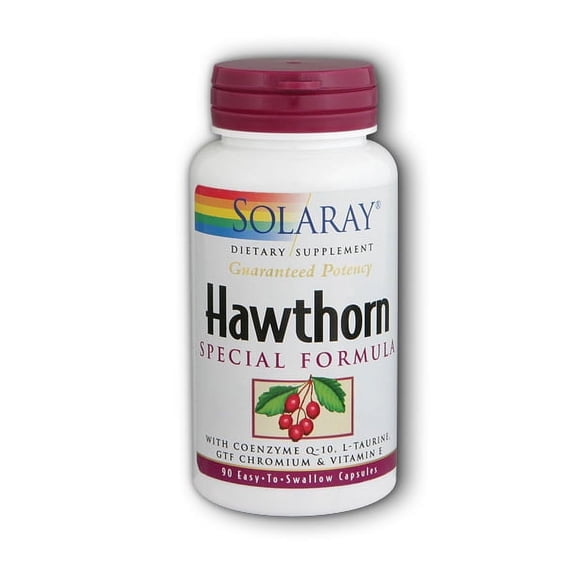 Solaray Hawthorn Special Formula 90 Capsules - Walmart.com