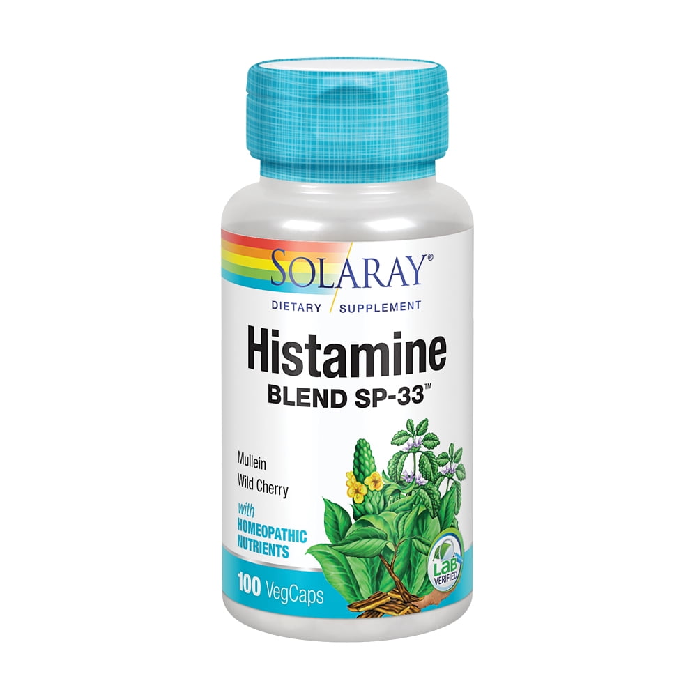 Solaray Histamine Blend SP-33 | Herbal & Mineral Support | 100 VegCaps ...